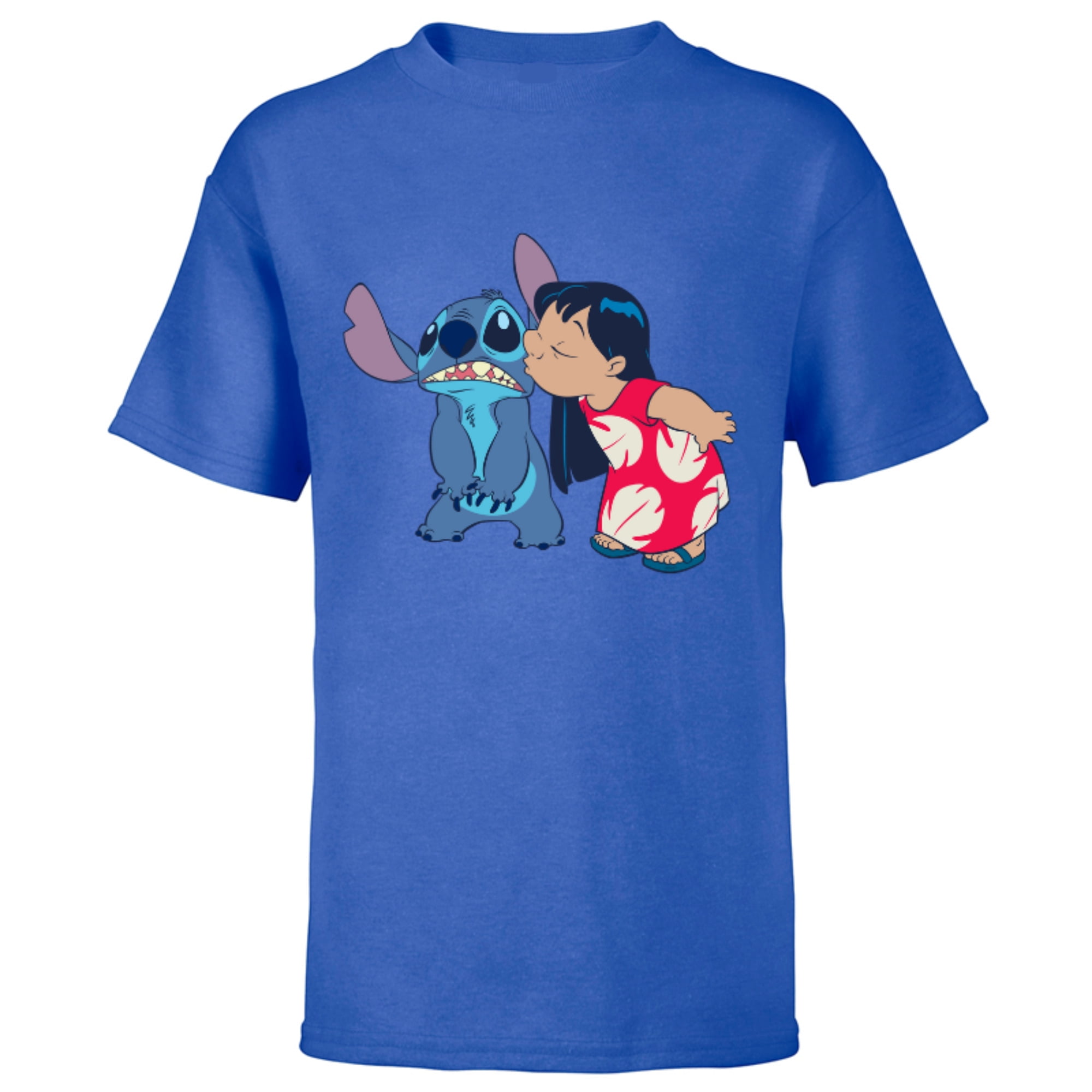 Disney Lilo and Stitch Funny Kisses - Short Sleeve T-Shirt for Kids ...