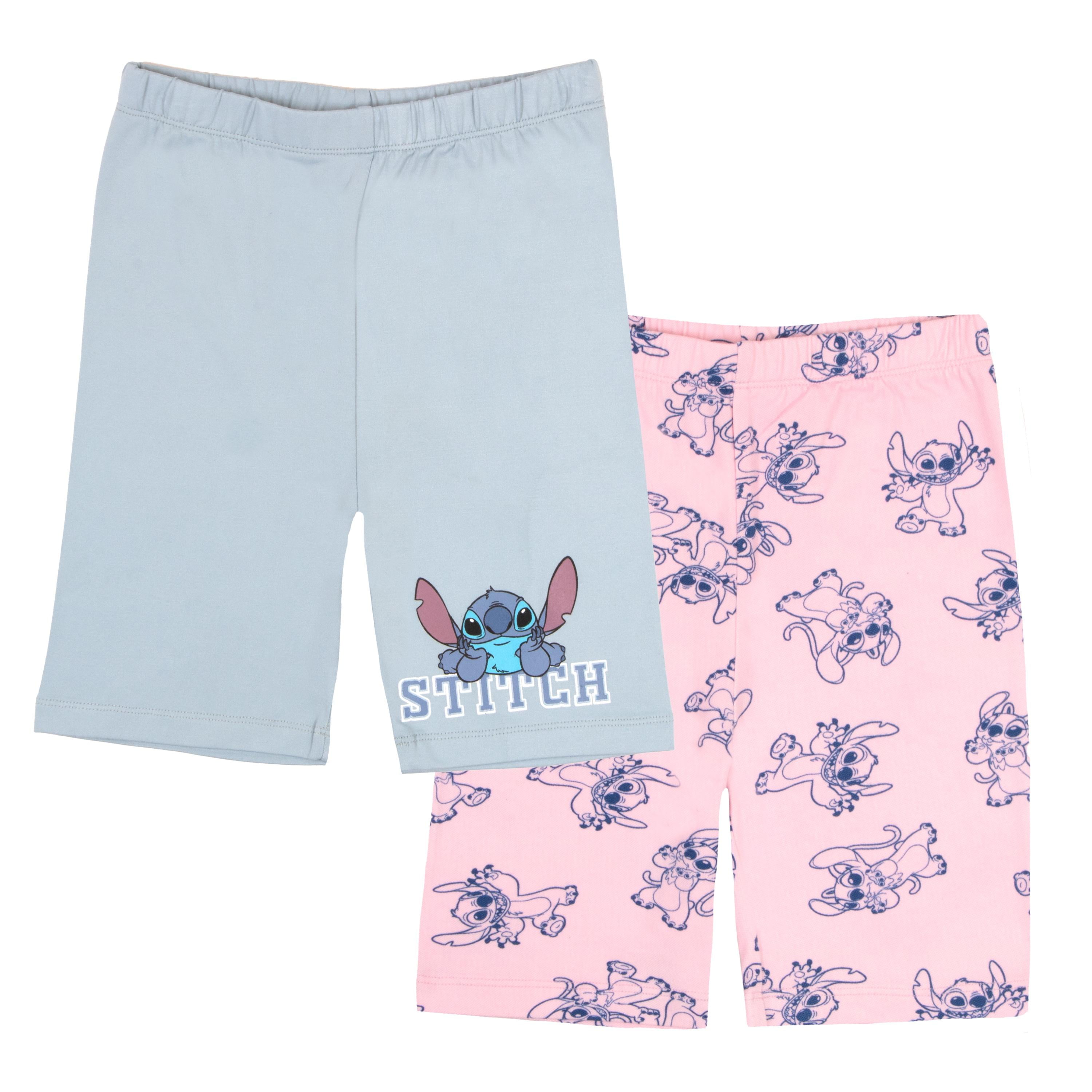 Disney Lilo and Stitch Girls 2-Pack Shorts Set - Lilo & Stitch Biker ...