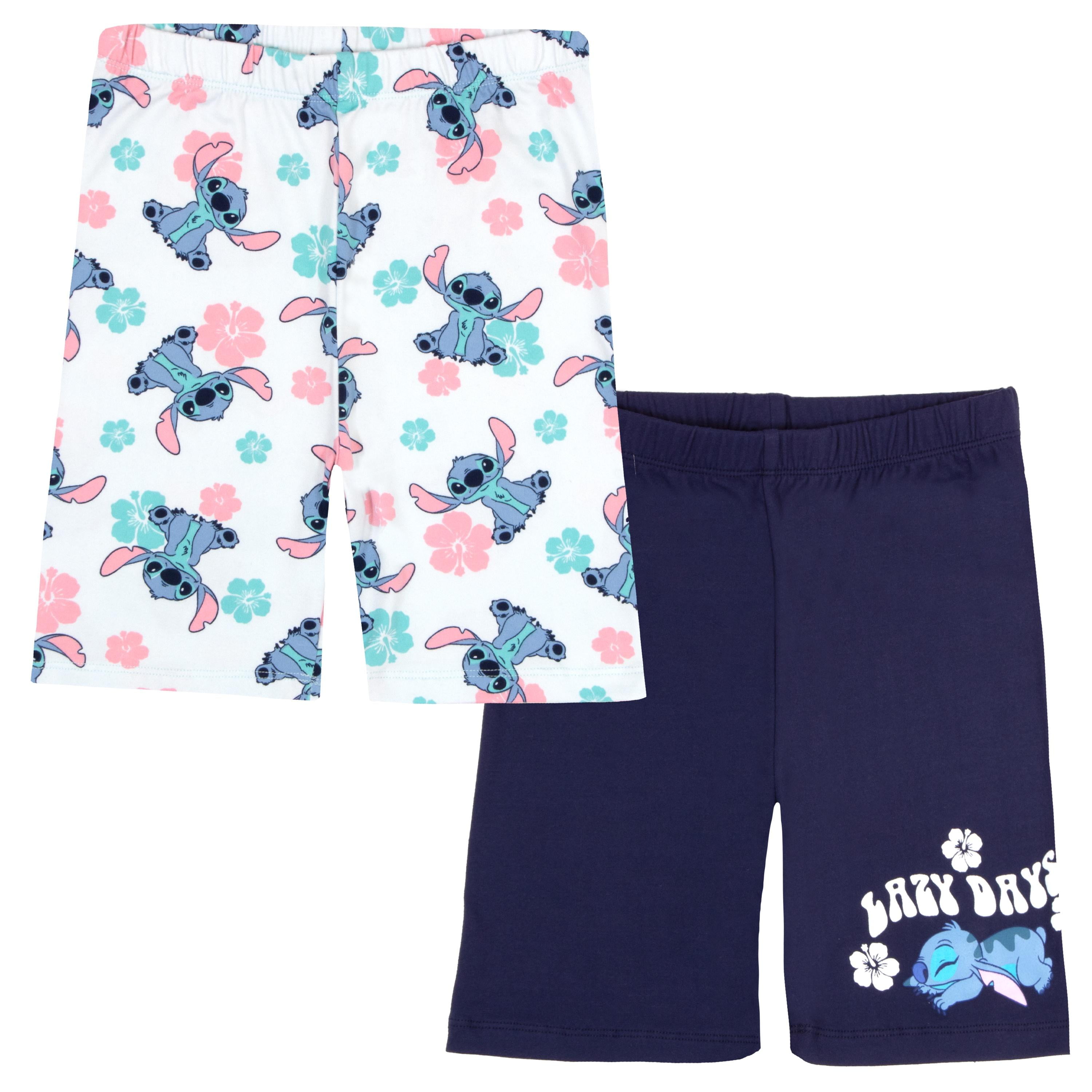 Disney Lilo and Stitch Girls 2-Pack Shorts Set - Lilo & Stitch Biker ...