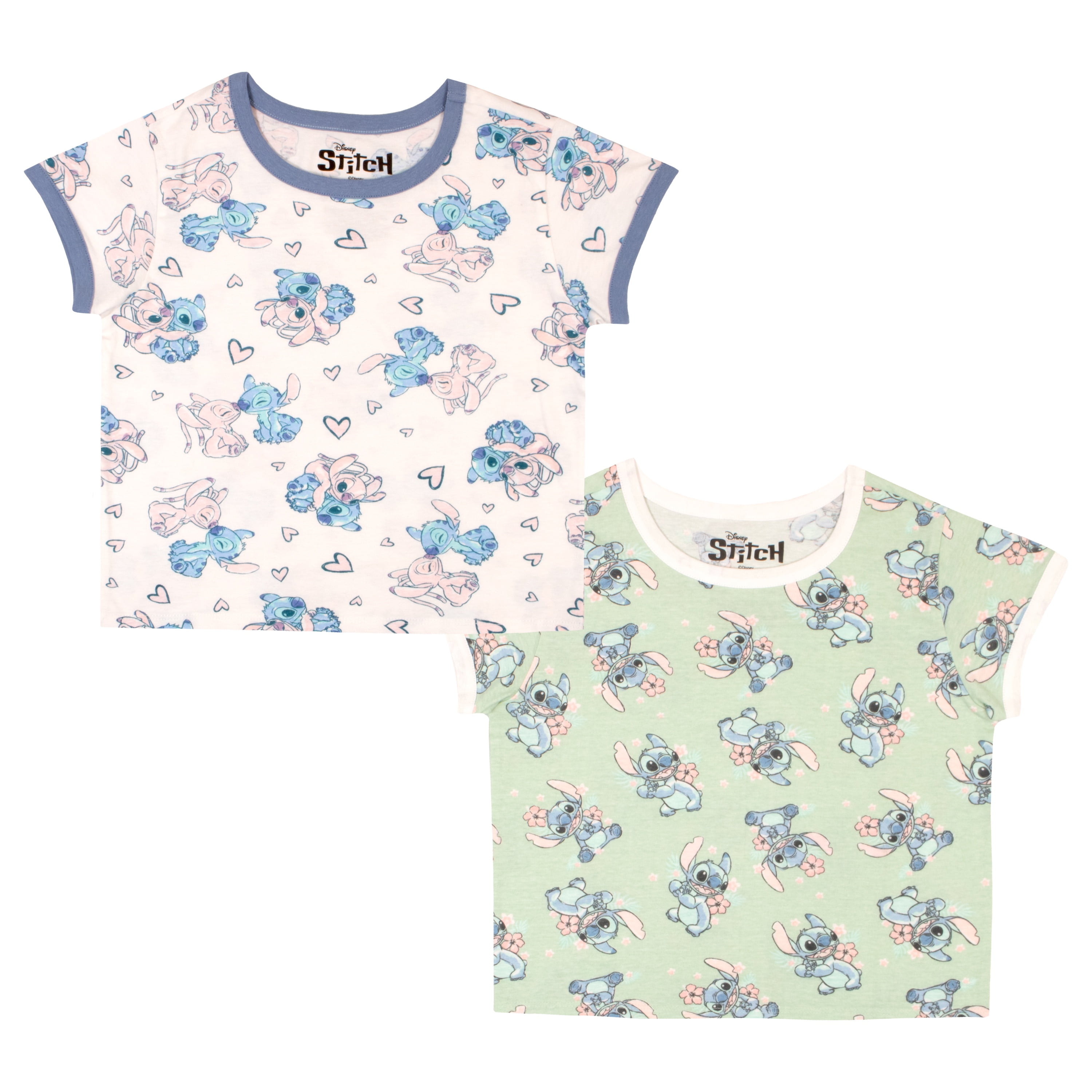 Disney Lilo and Stitch Girls Graphic Tees Short Sleeve T Shirts Lilo ...