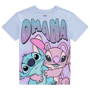 Disney Lilo and Stitch Girls Short Sleeve T-Shirt- Stitch Girls Tee ...