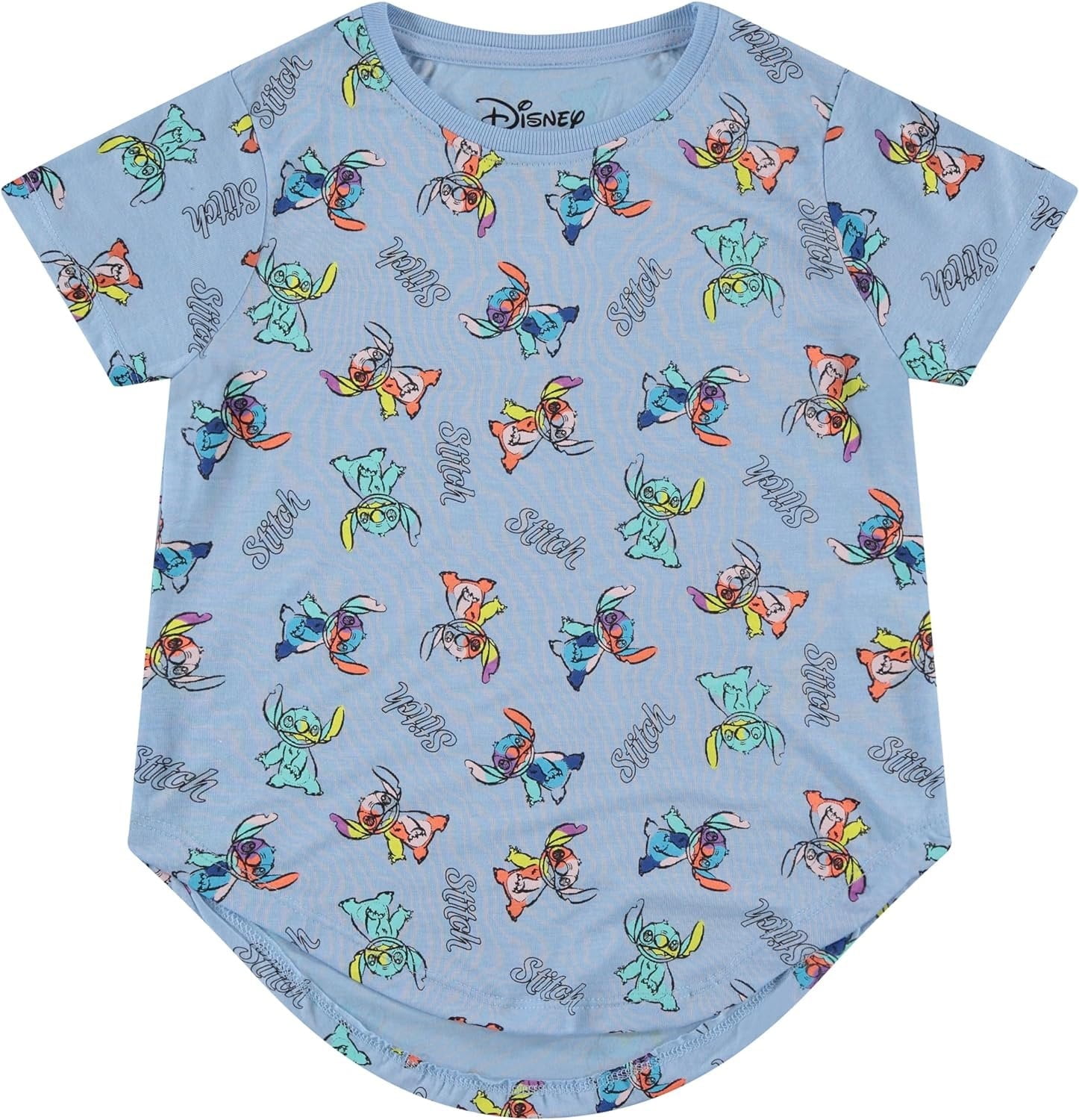 Disney Lilo and Stitch Girls Short Sleeve T-Shirt- Stitch Girls Tee ...