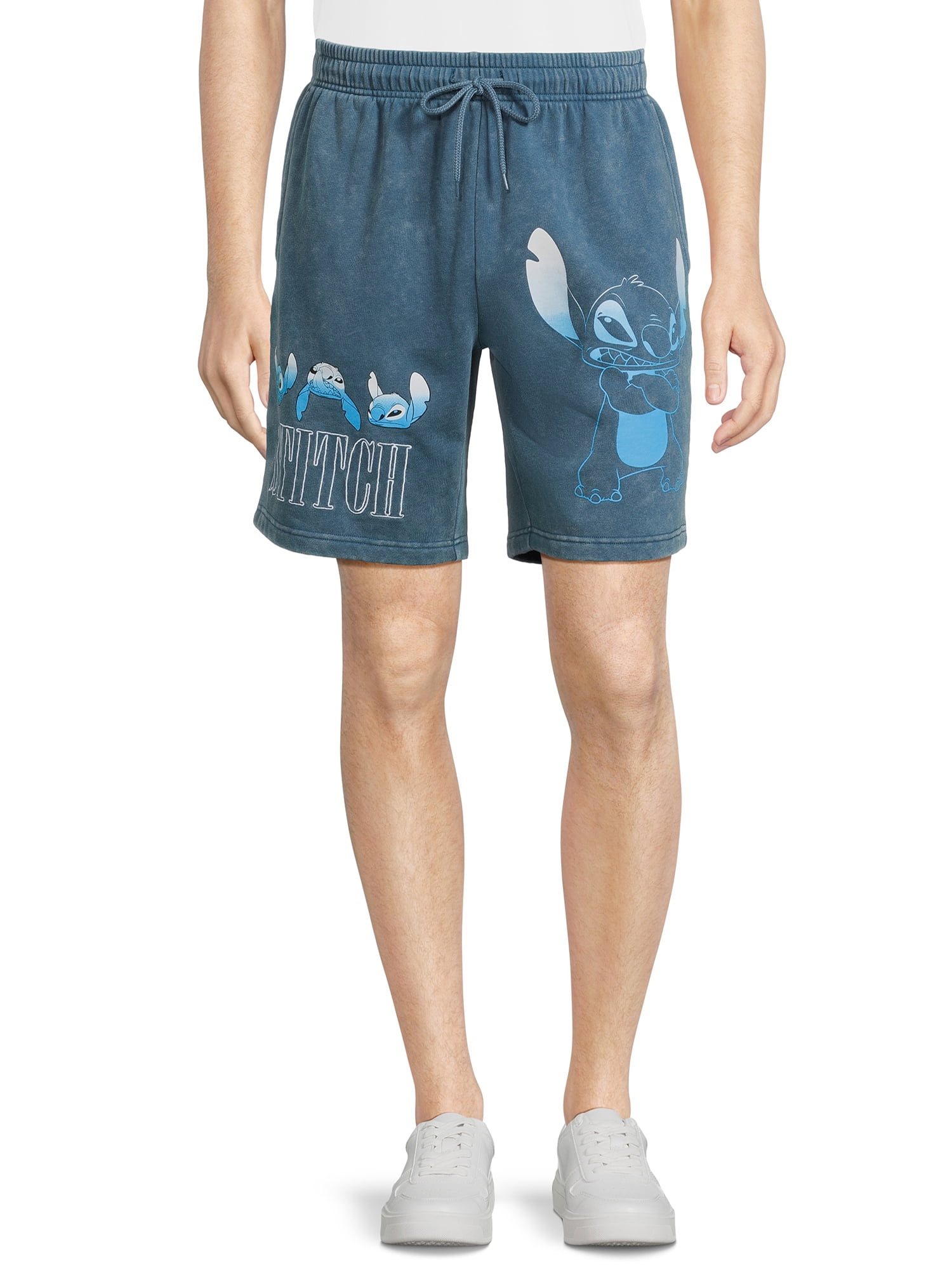 Disney Lilo and Stitch Grumpy Men’s and Big Men’s Graphic Shorts, Sizes ...