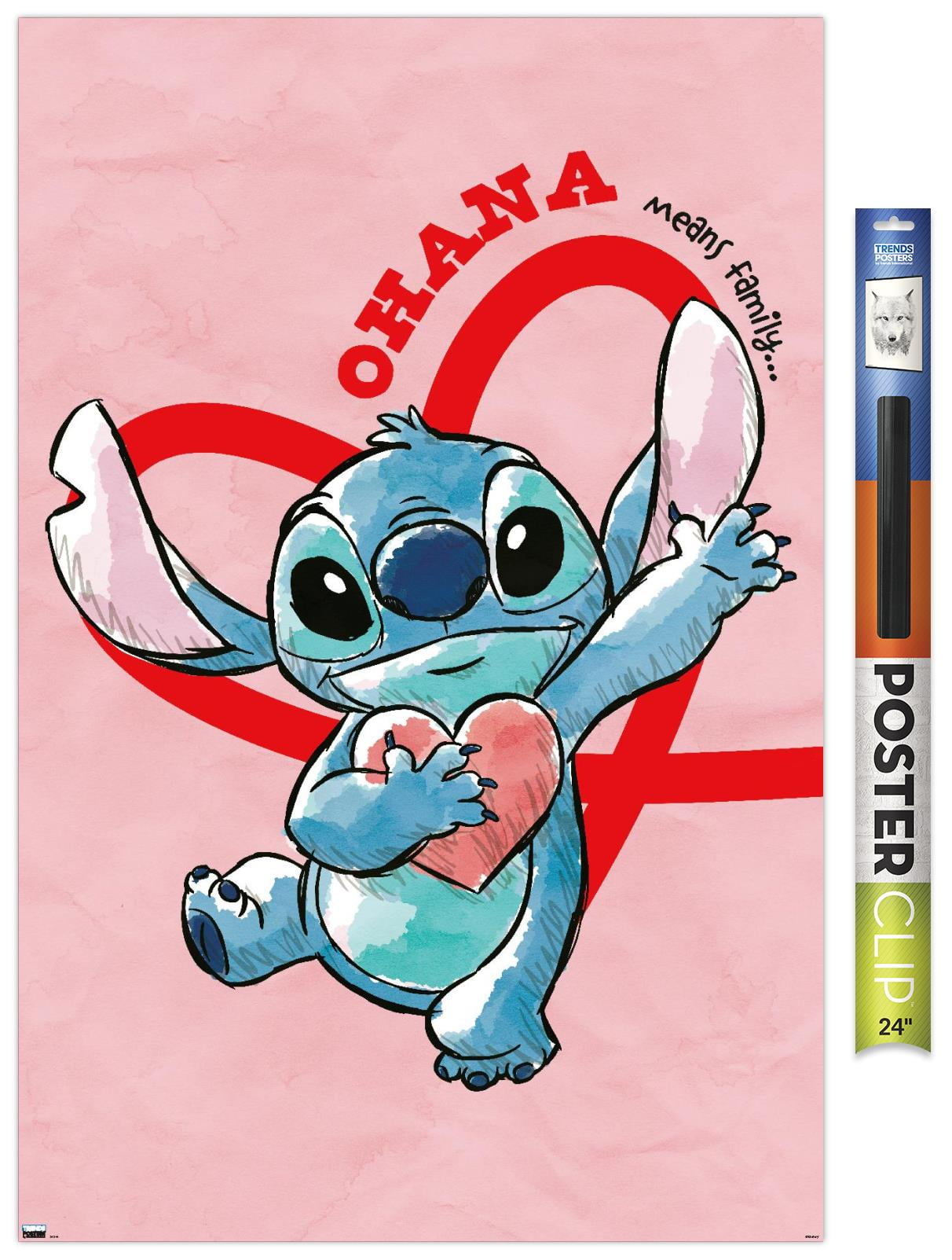 Disney Lilo and Stitch - Hearts Wall Poster, 22.375" x 34" - Walmart.com