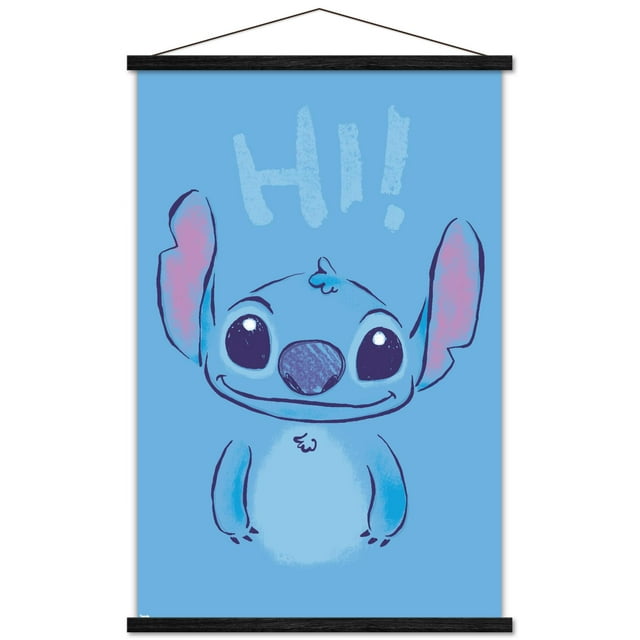 Disney Lilo and Stitch - Hi Wall Poster with Magnetic Frame, 22.375" x ...