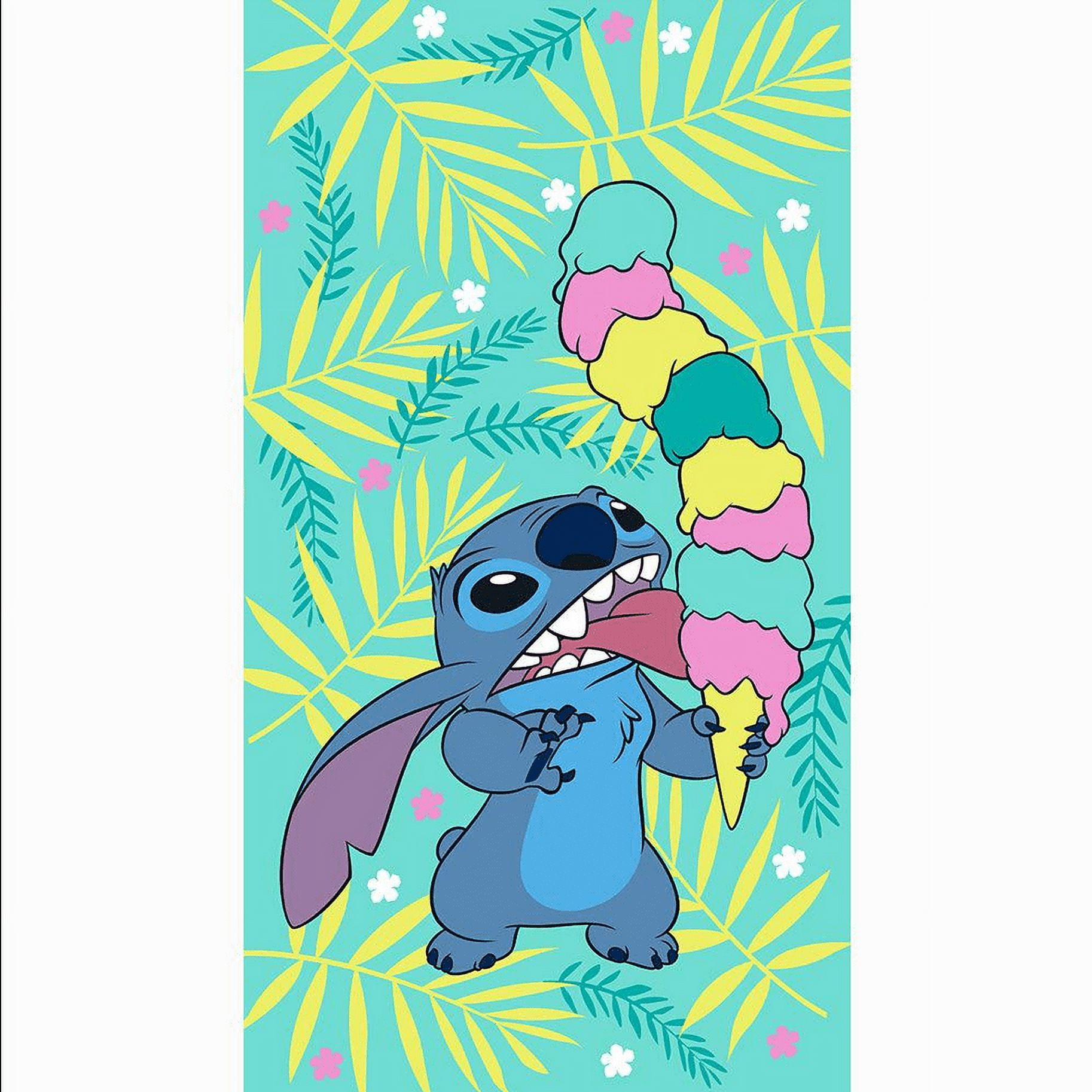"Lilo & Stitch Oversized Pool Towel, Ice Cream Chill Design, 40"" x 72 ...
