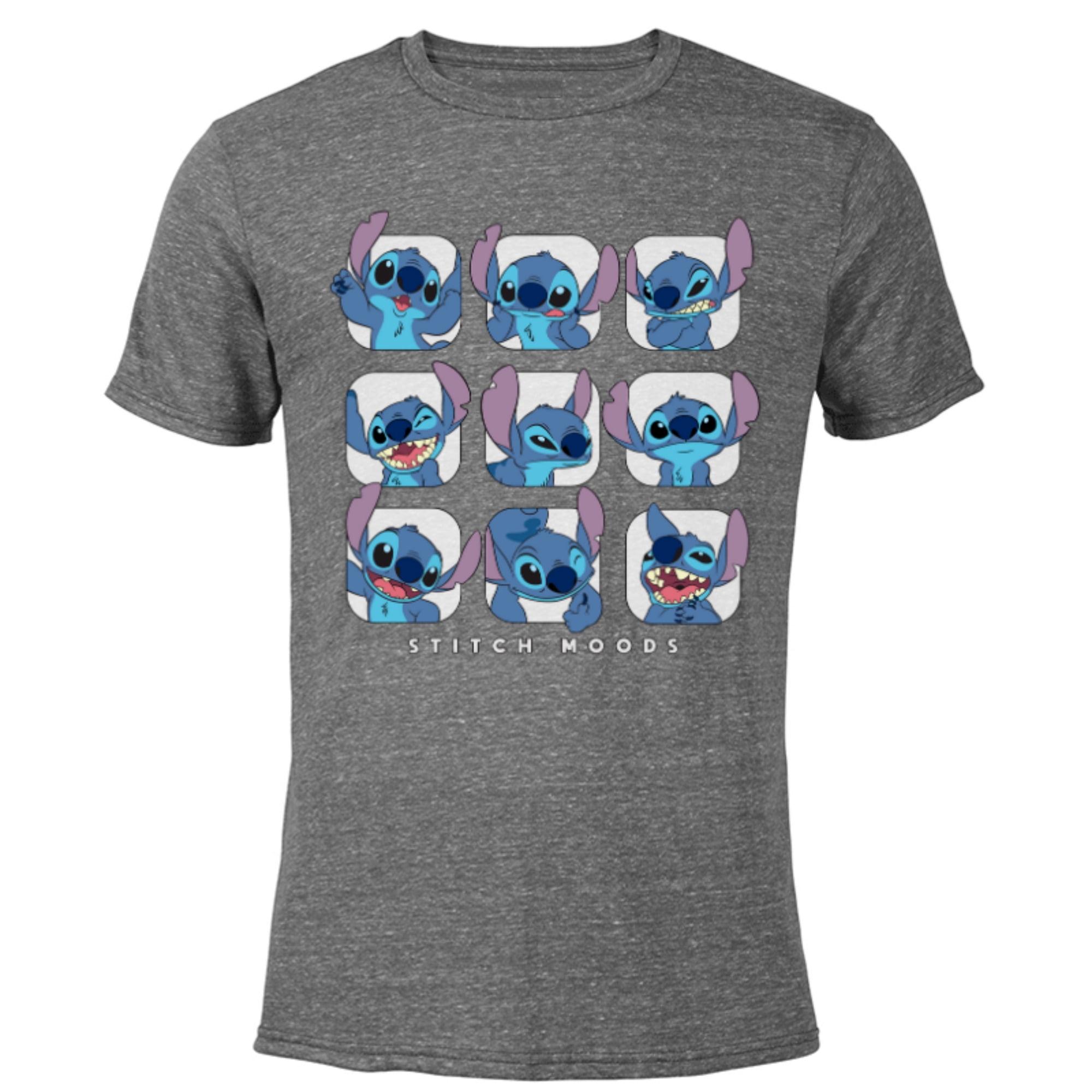 Disney Lilo and Stitch Moods - Short Sleeve Blended T-Shirt for Adults ...