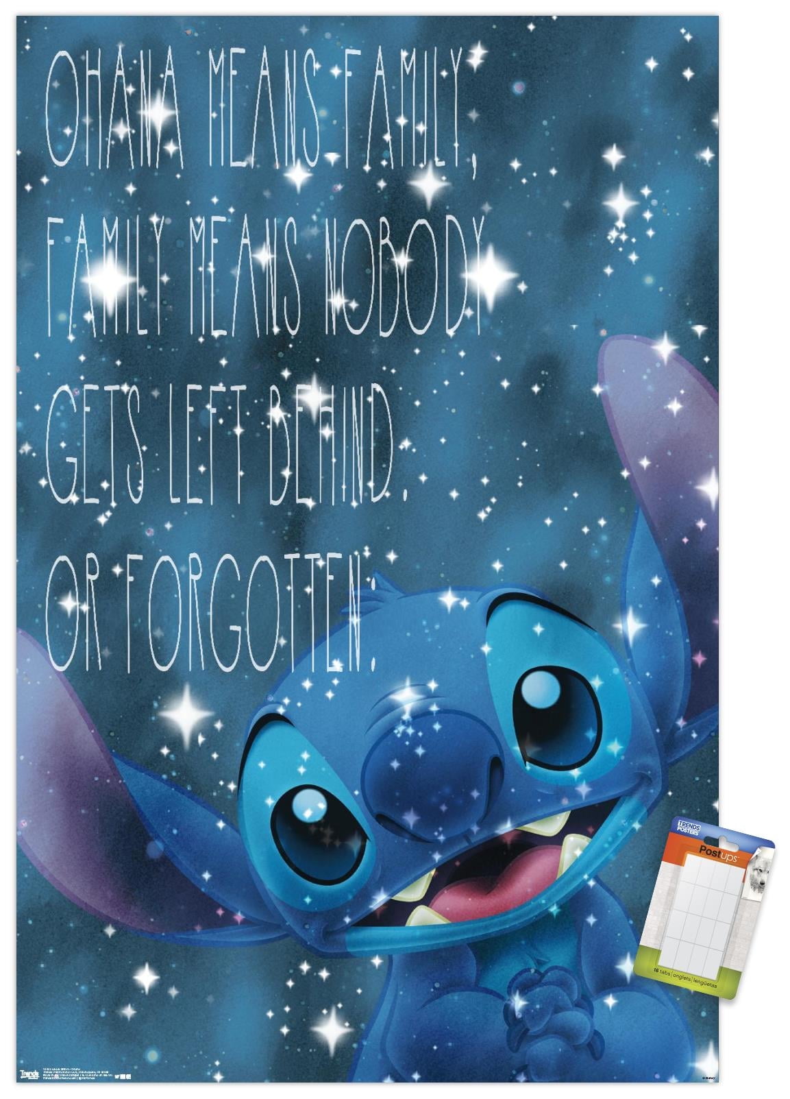 Disney Lilo and Stitch - Ohana Wall Poster, 14.725" x 22.375" - Walmart.com