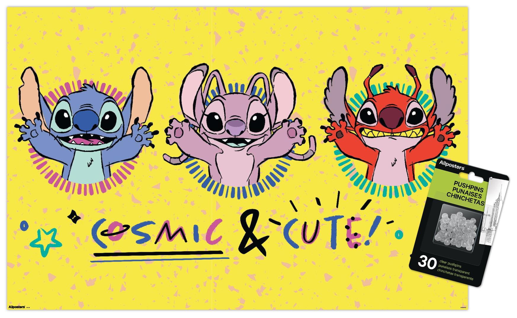 Disney Lilo and Stitch: Pattern Clash - Cosmic & Cute Wall Poster with ...