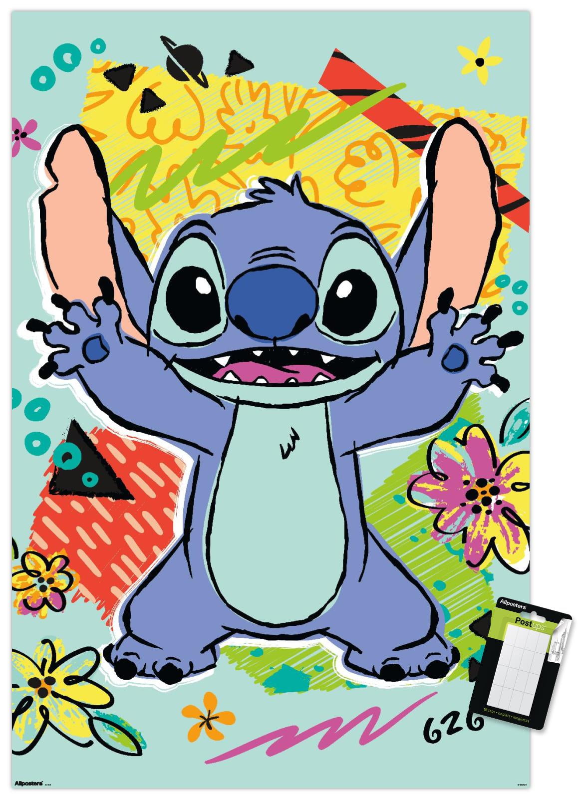 Disney Lilo and Stitch: Pattern Clash - Stitch Wall Poster, 22.375" x ...