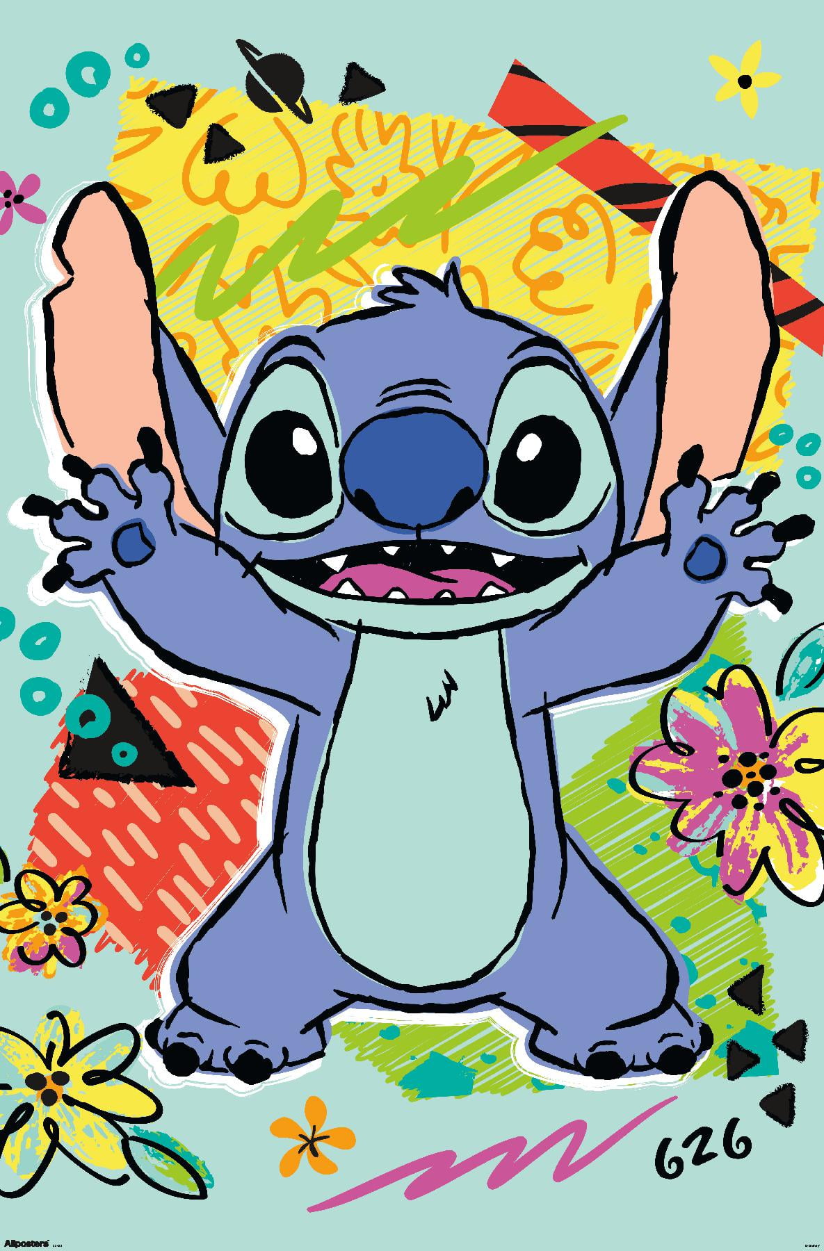 Disney Lilo & Stitch (2002): Pattern Clash - Stitch Wall Poster, 22.375 ...