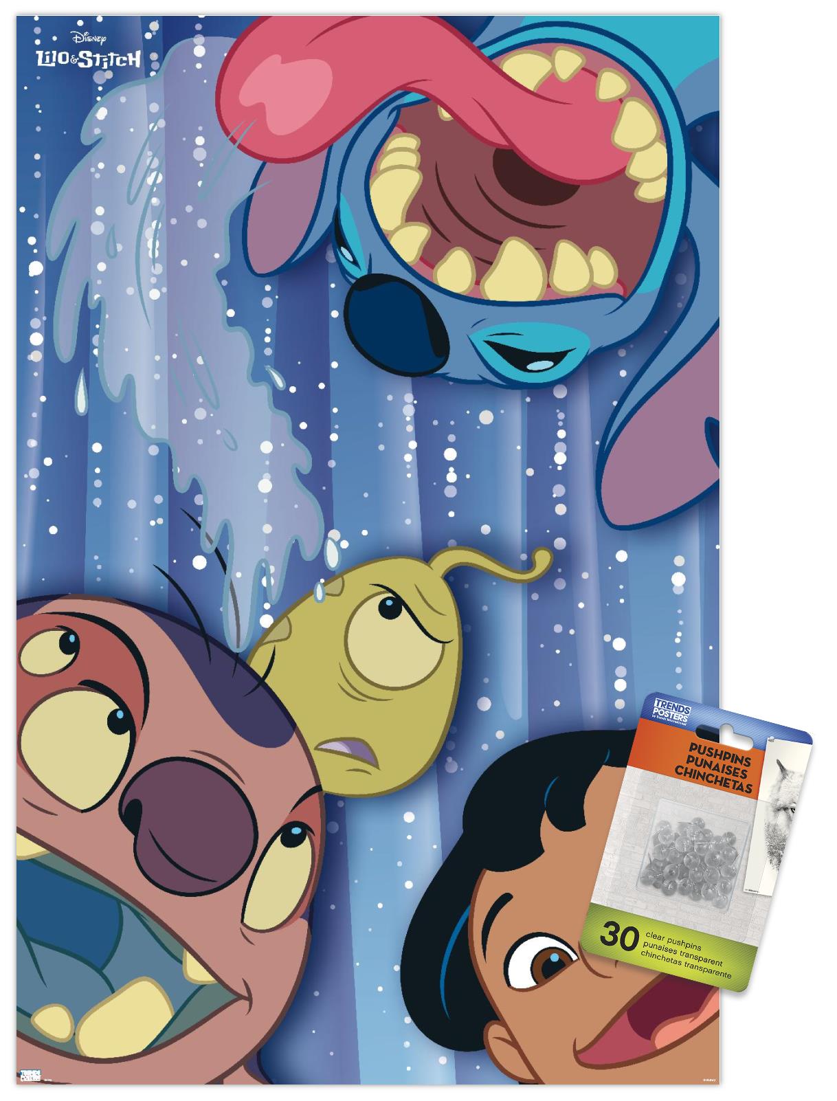 Disney Lilo and Stitch - Photobooth Faces Wall Poster with Push Pins ...