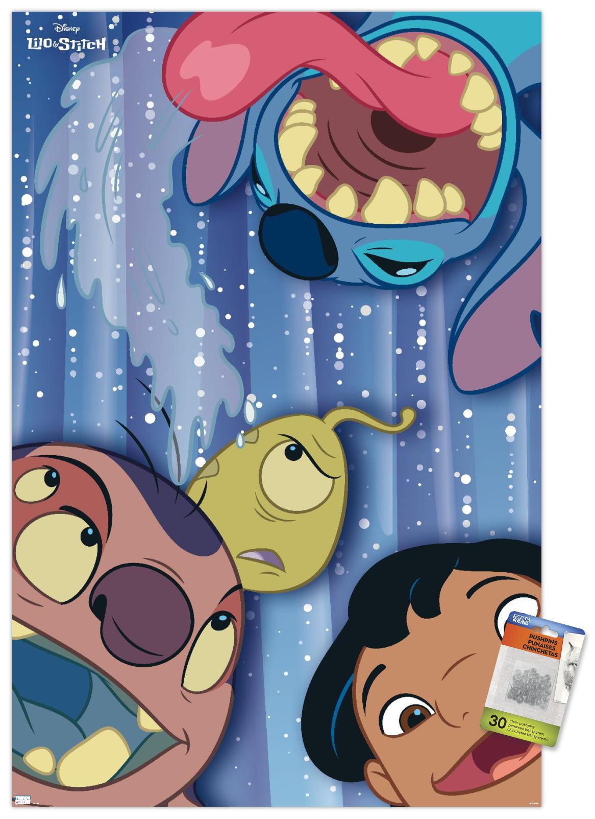 Disney Lilo and Stitch - Photobooth Faces Wall Poster with Push Pins ...