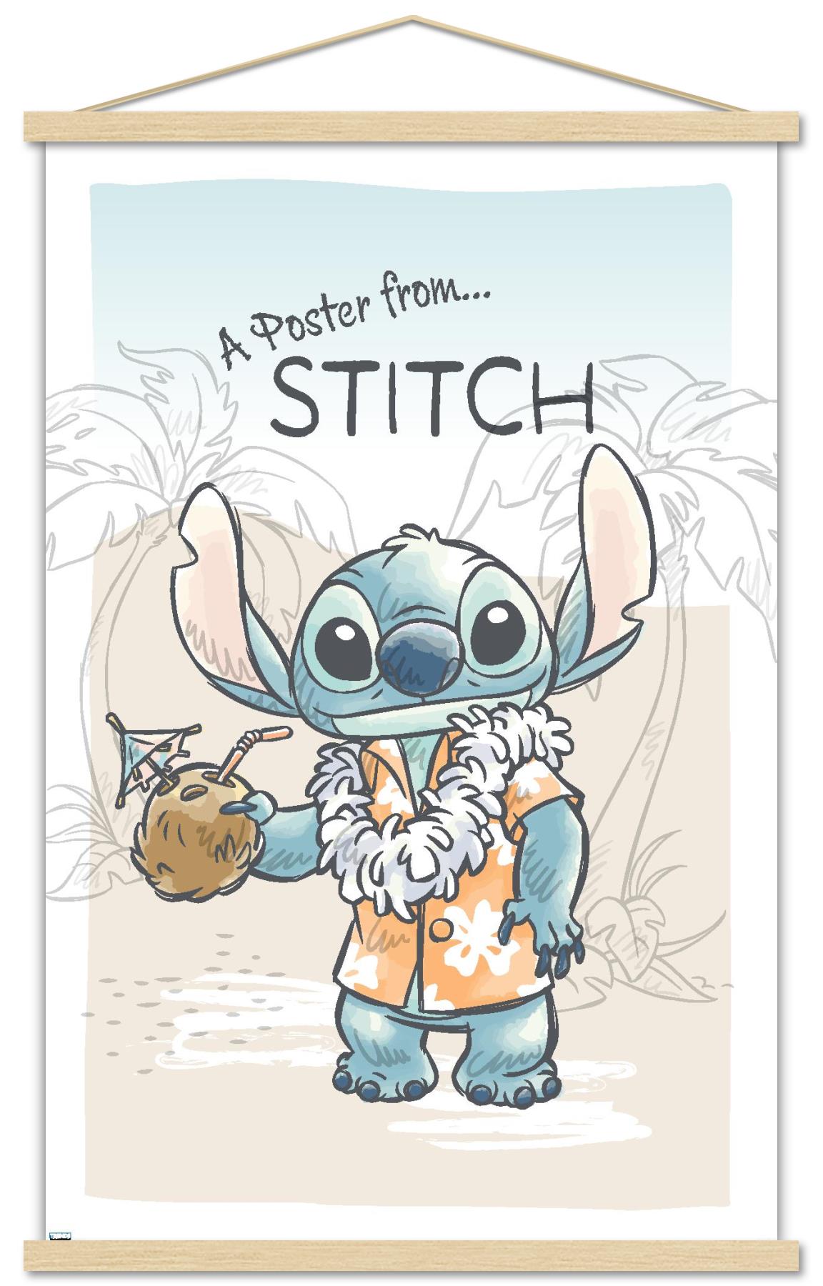 Disney Lilo and Stitch - Poster From Stitch Wall Poster with Magnetic ...