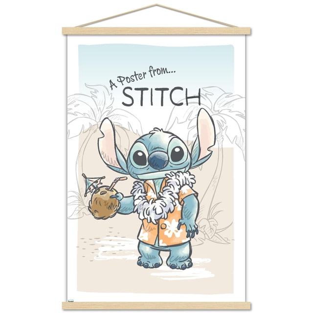 Disney Lilo and Stitch - Poster From Stitch Wall Poster with Magnetic ...