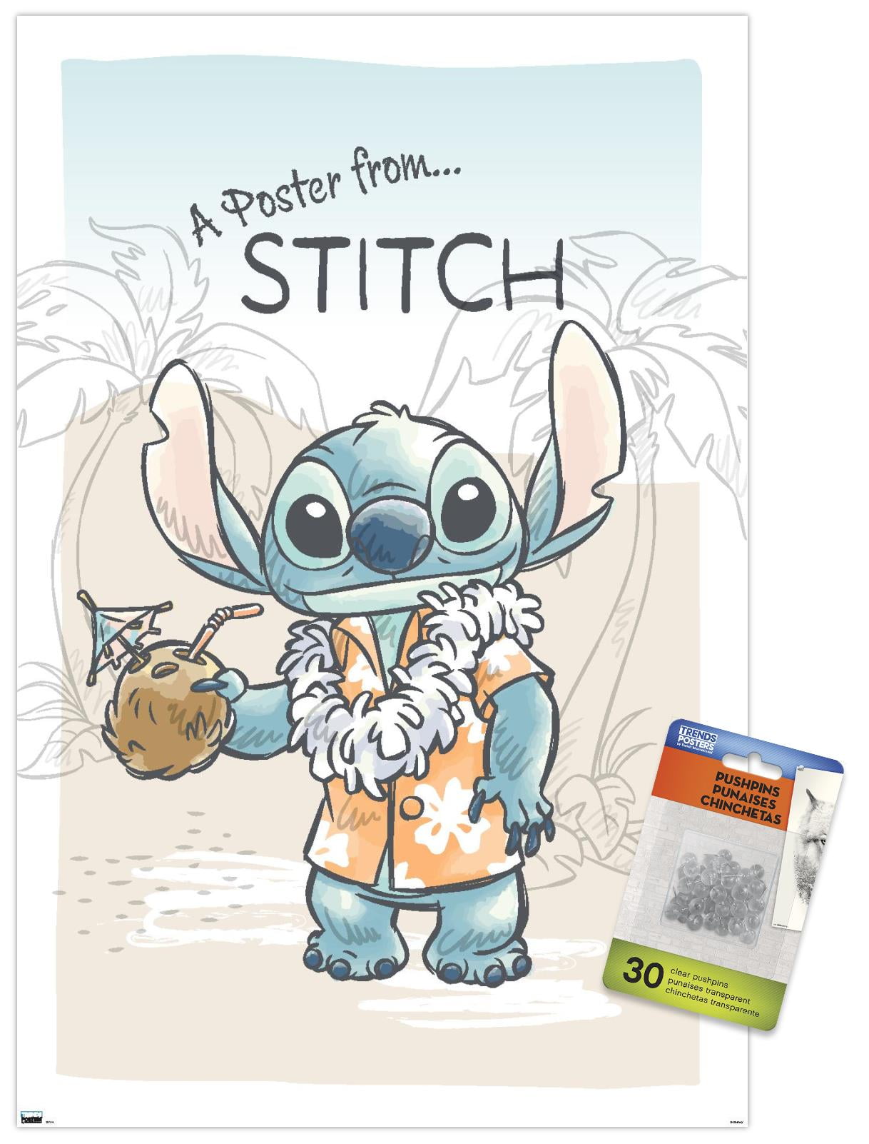 Disney Lilo and Stitch - Poster From Stitch Wall Poster with Push Pins ...