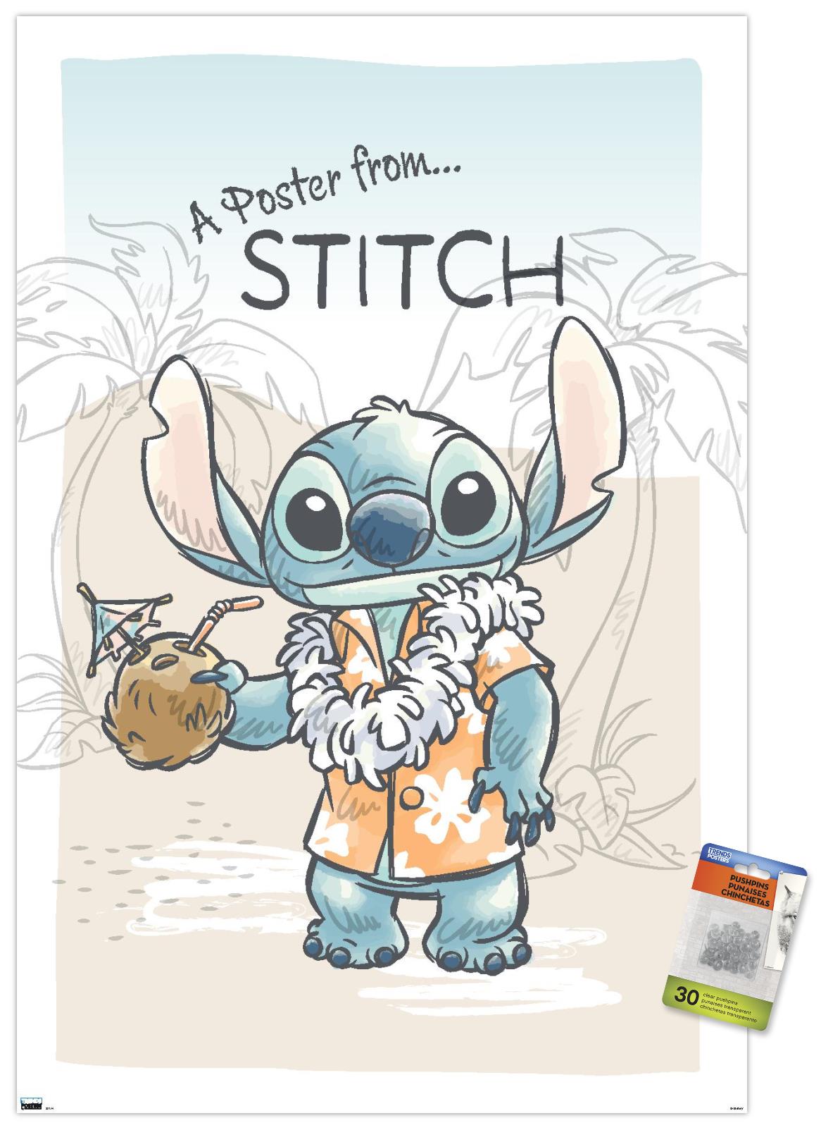 Disney Lilo and Stitch - Poster From Stitch Wall Poster with Pushpins ...