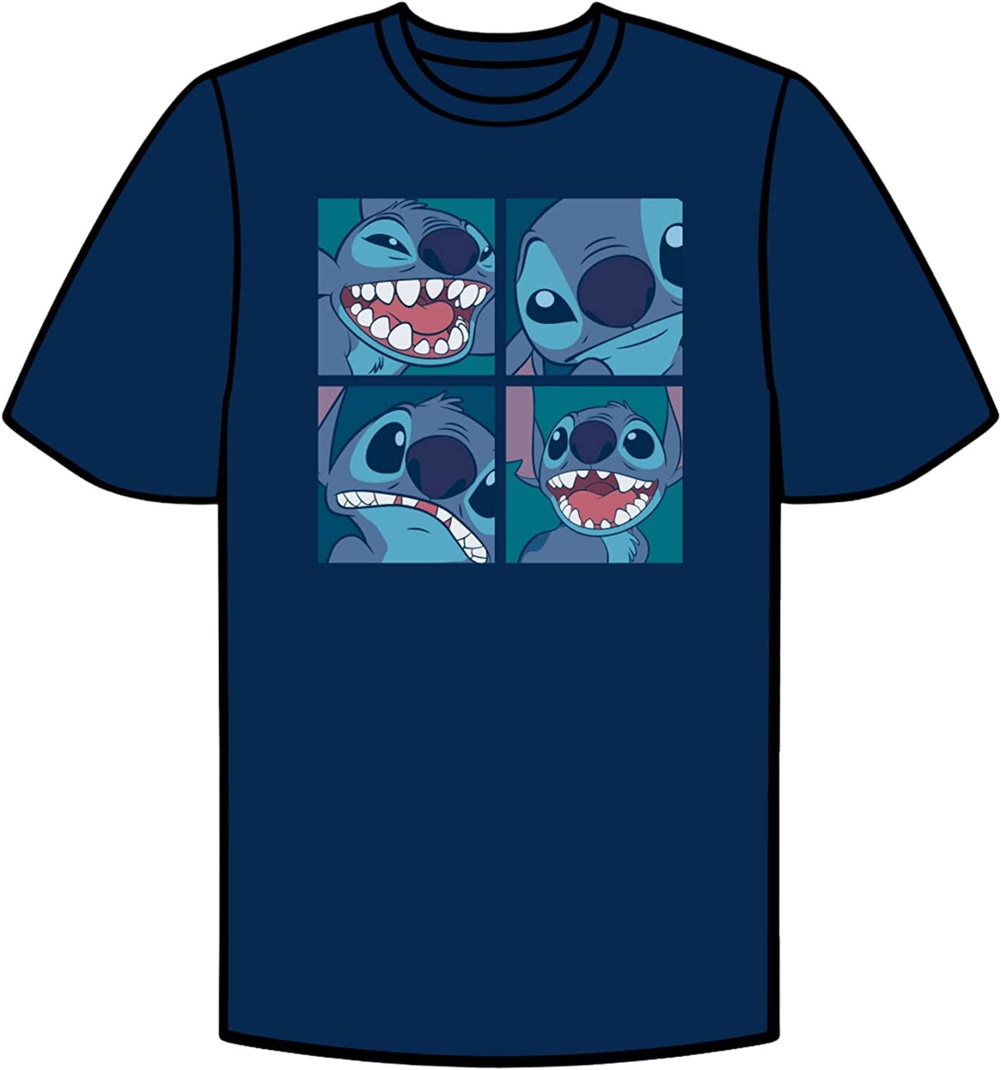 Disney Lilo and Stitch Boys' T-Shirt, Short Sleeve Crew Neck, Sizes XS ...