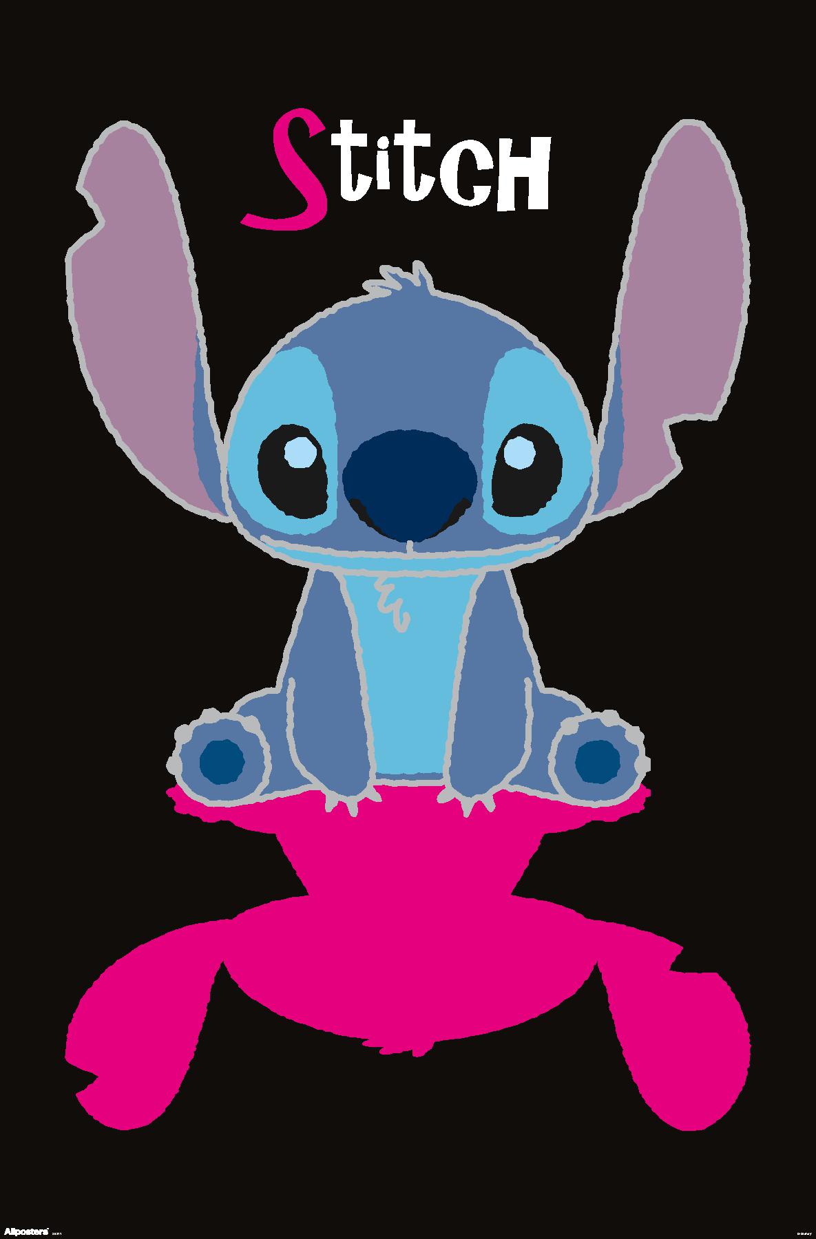 Disney Lilo and Stitch: Simply Stitch - Pink Shadow Wall Poster, 22.375 ...