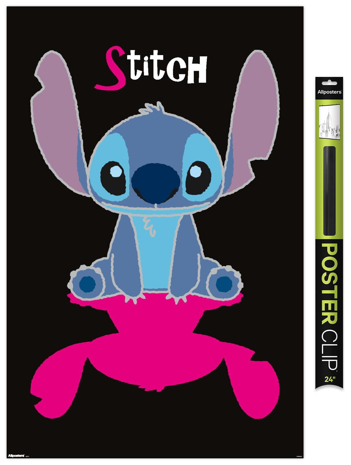 Disney Lilo and Stitch: Simply Stitch - Pink Shadow Wall Poster, 22.375 ...