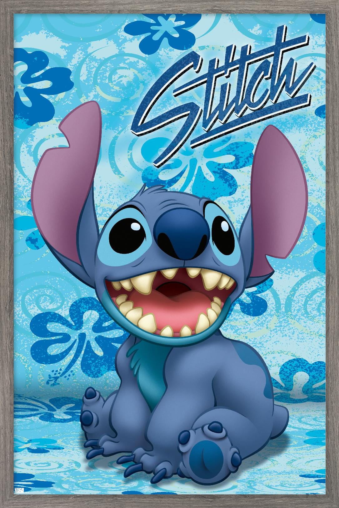 Disney Lilo and Stitch - Sitting Wall Poster, 22.375" x 34" Framed ...