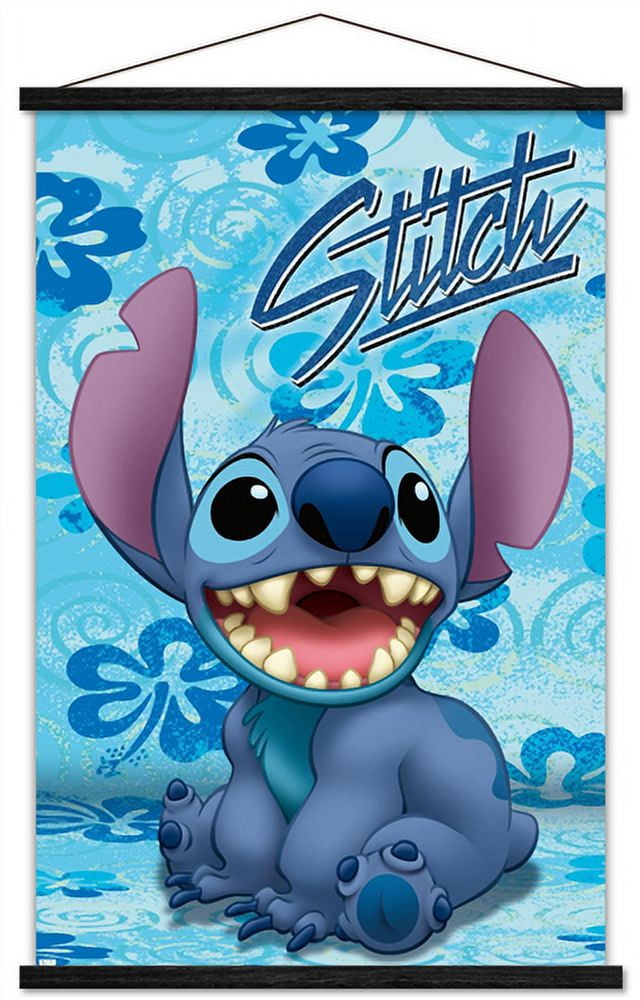 Disney Lilo and Stitch - Sitting Wall Poster with Magnetic Frame, 22. ...