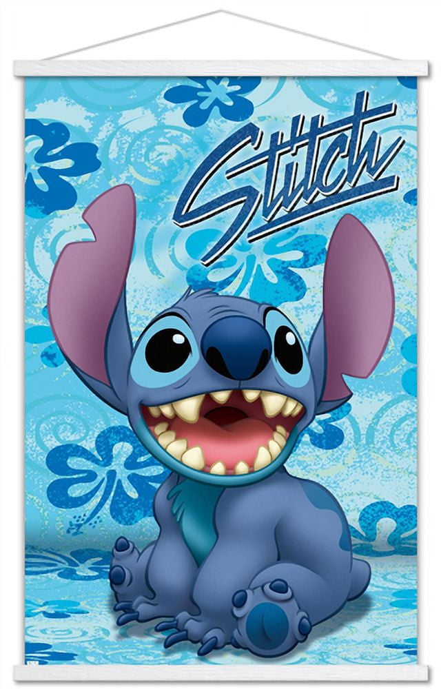 Disney Lilo and Stitch - Sitting Wall Poster with Magnetic Frame, 22. ...