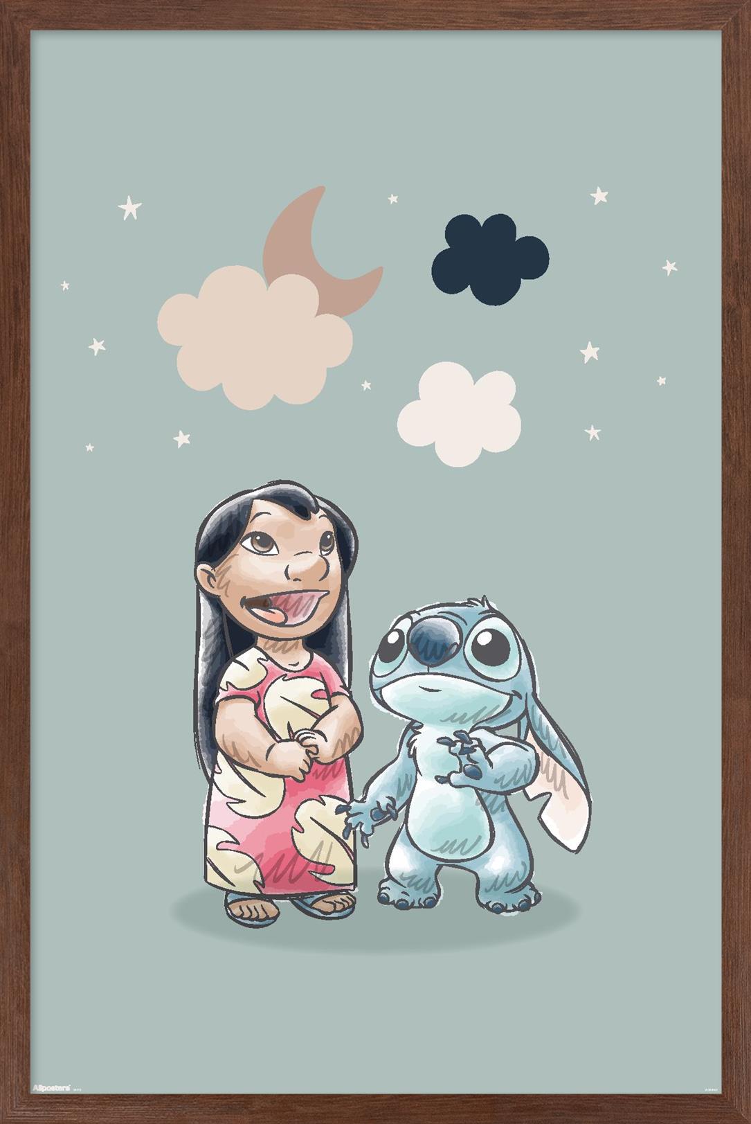Disney Lilo and Stitch: Starry-Eyed - Clouds and Moon Wall Poster, 14. ...