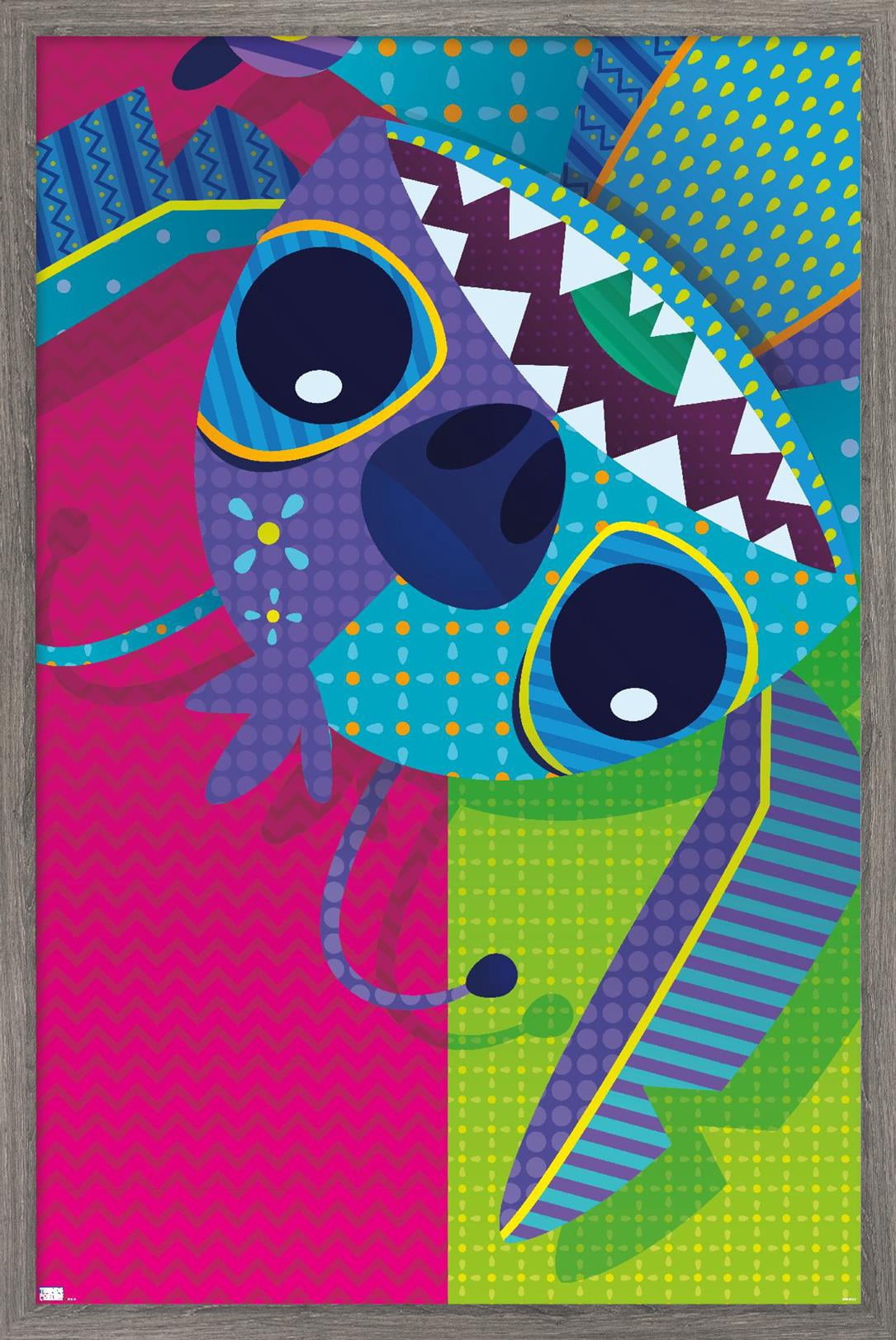 Disney Lilo and Stitch - Stitch Patchwork Wall Poster, 14.725" x 22.375 ...