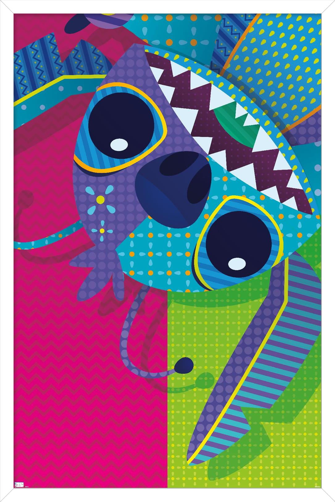 Disney Lilo and Stitch - Stitch Patchwork Wall Poster, 22.375" x 34 ...