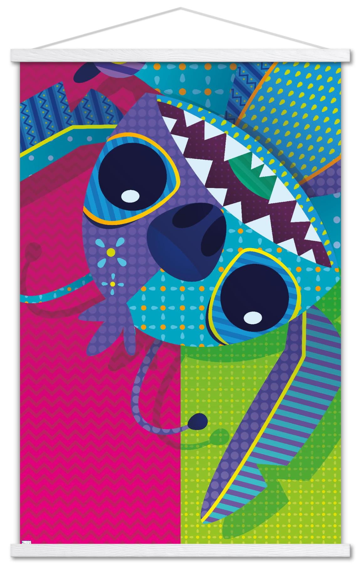 Disney Lilo and Stitch - Stitch Patchwork Wall Poster with Magnetic ...