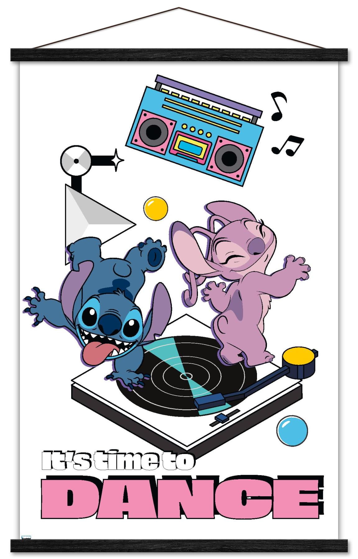 Disney Lilo and Stitch - Time To Dance Wall Poster with Magnetic Frame ...