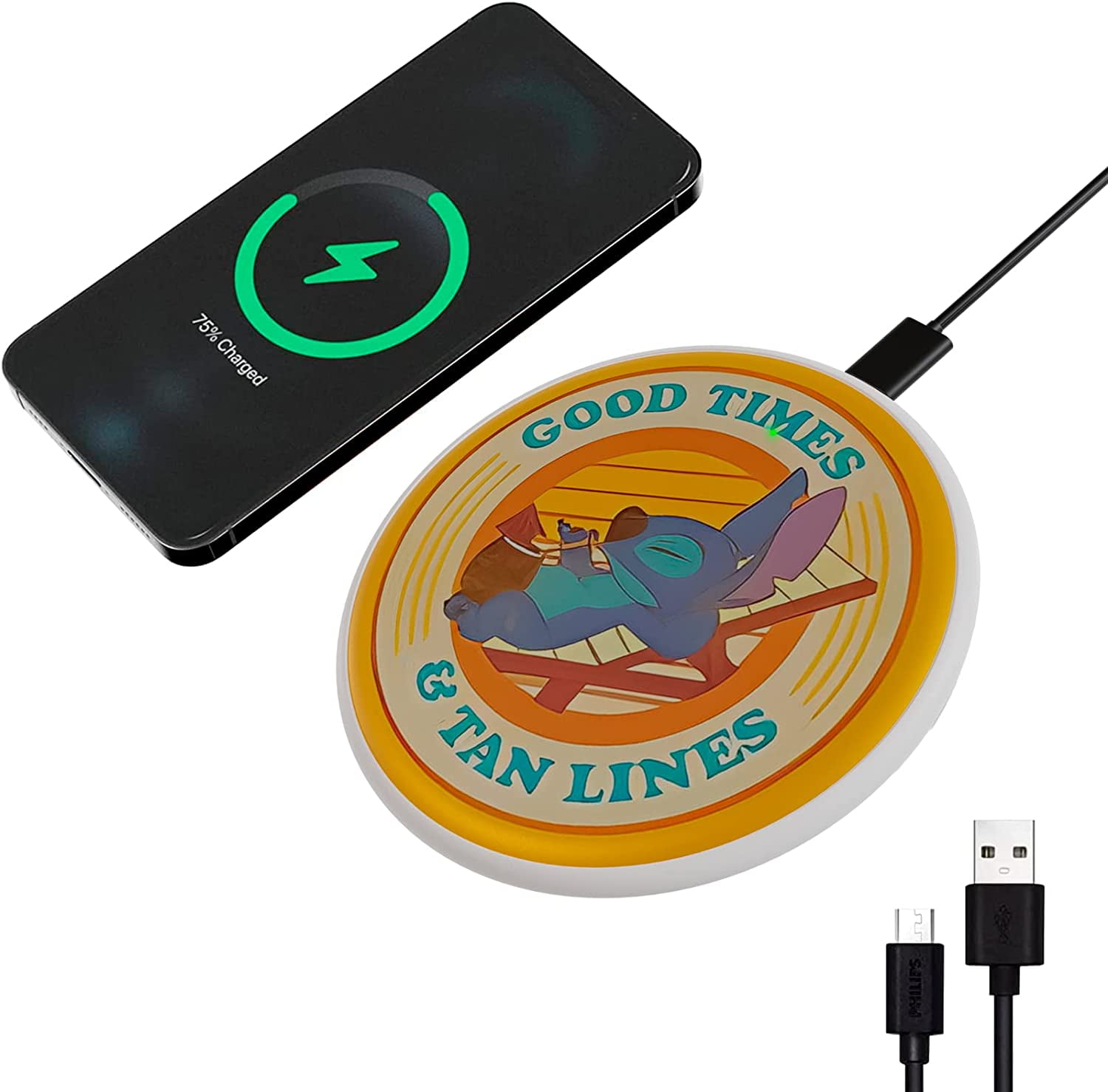 Disney Lilo and Stitch Wireless Charging Pad - Universally Compatible ...