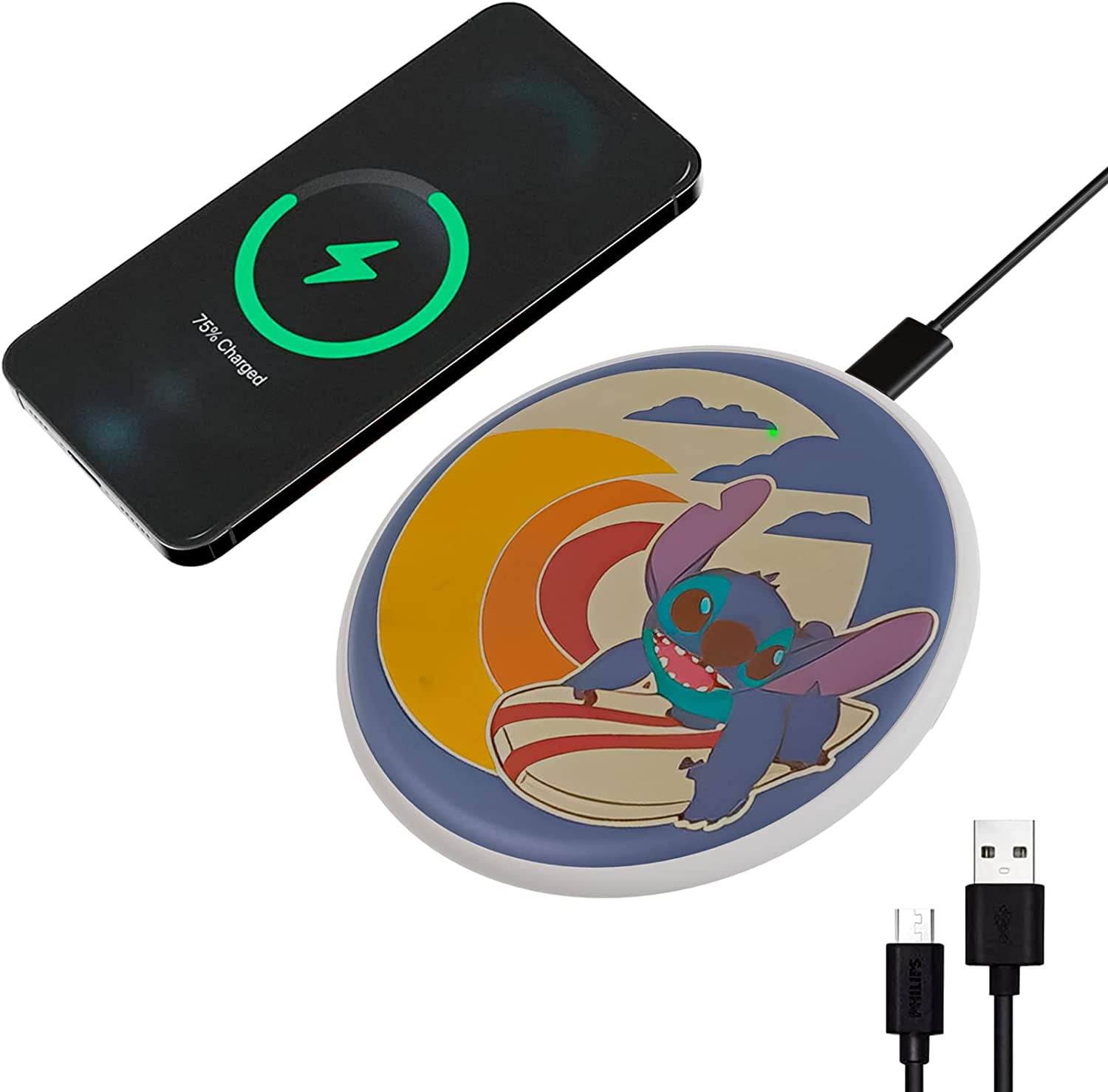 Disney Lilo and Stitch Wireless Charging Pad - Universally Compatible ...