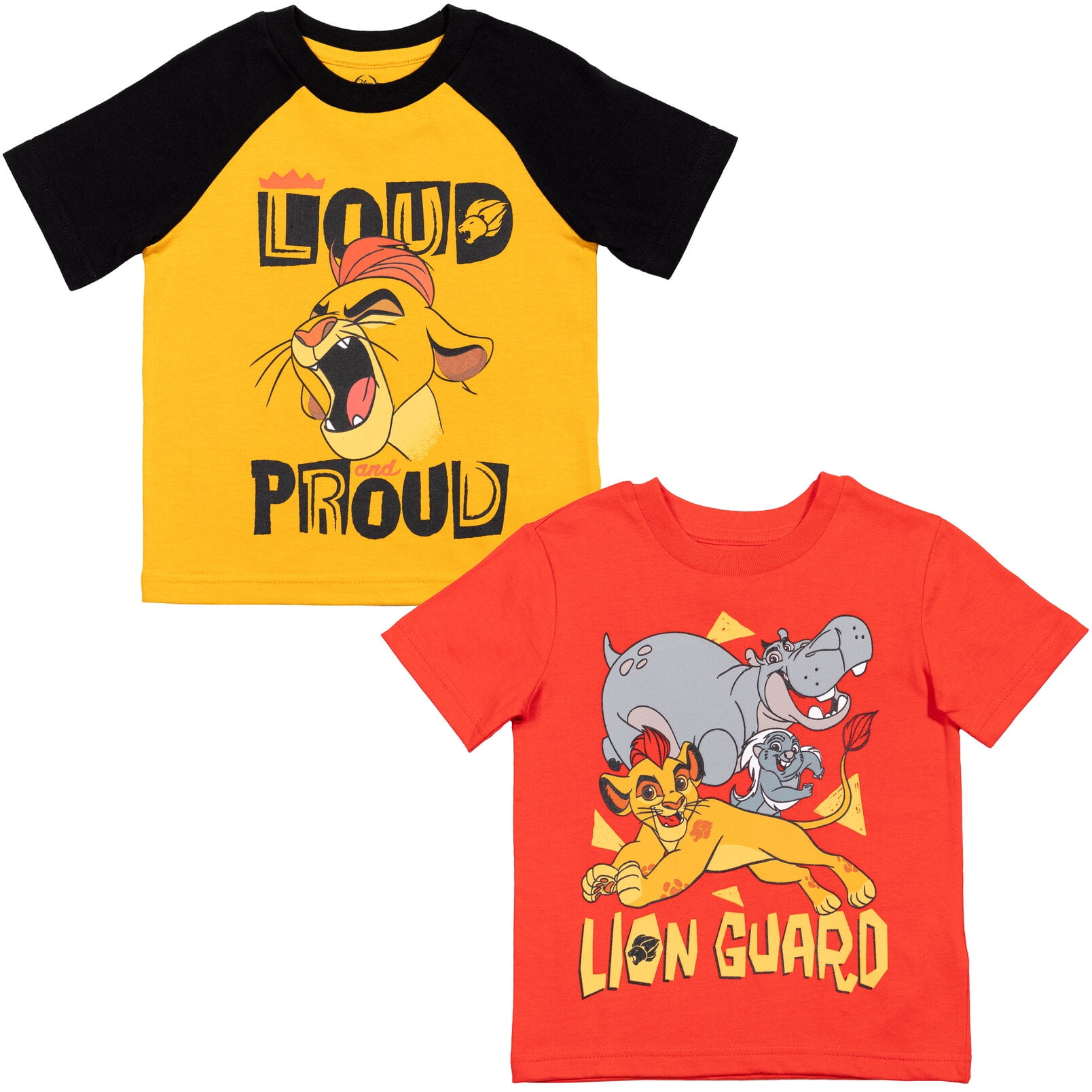 Disney Lion Guard Kion Little Boys 2 Pack Cosplay T-Shirts Toddler to ...