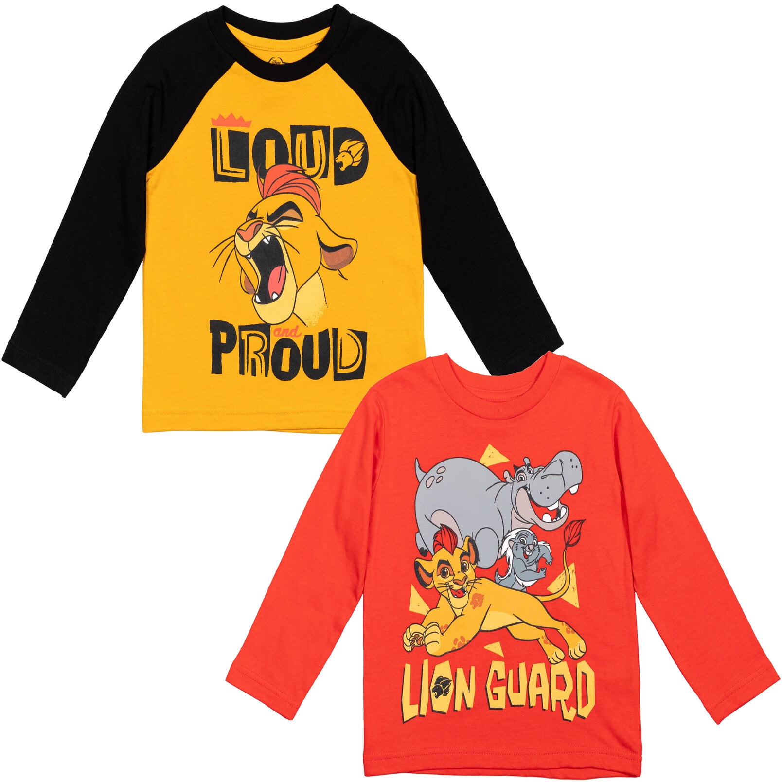 Disney Lion Guard Toddler Boys 2 Pack Graphic T-Shirts Brown/Red 3T ...