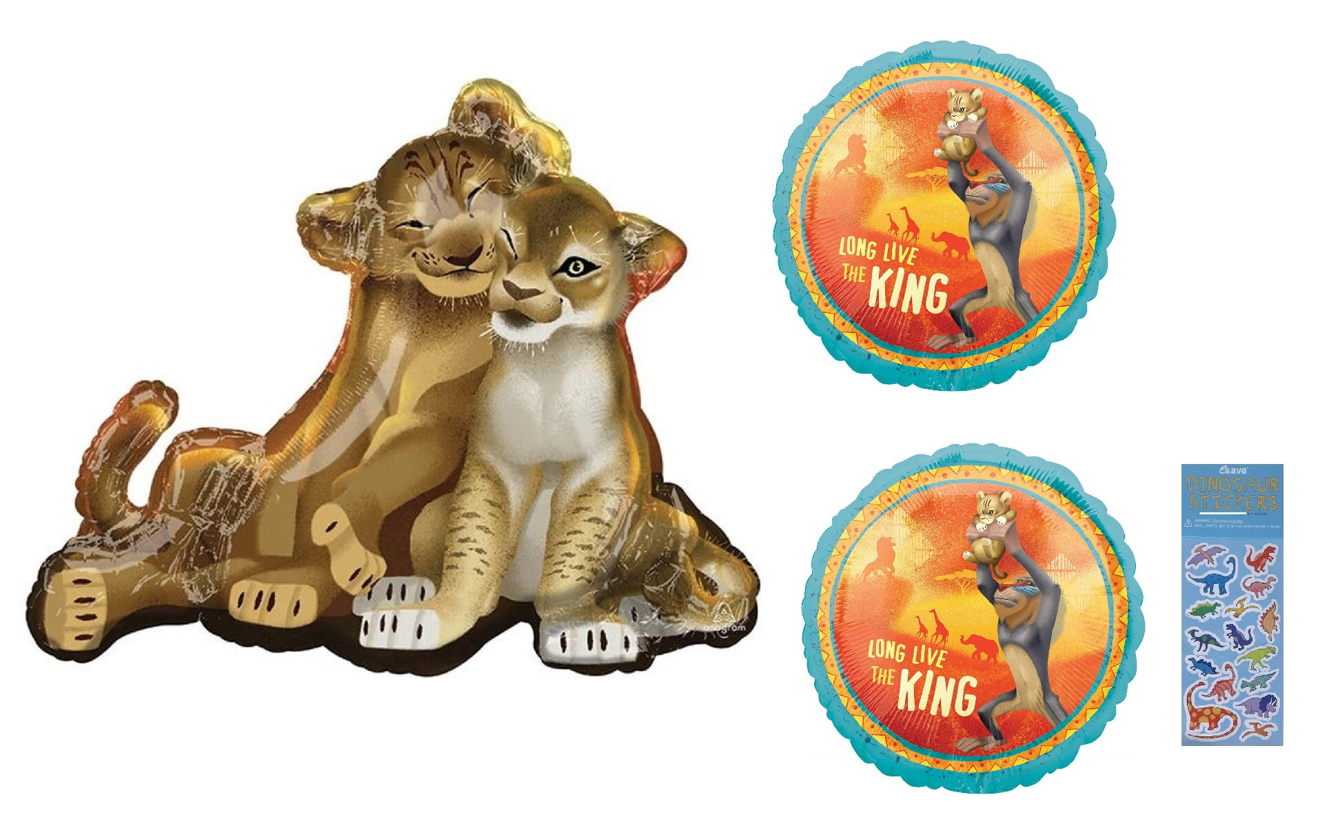 Disney Lion King Birthday Party Supplies Bundle includes 1 SuperShape ...