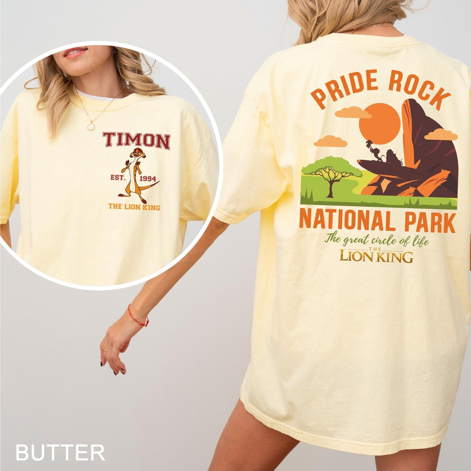 Disney Lion King Shirt, Double Side Lion King Shirt, Lion King ...