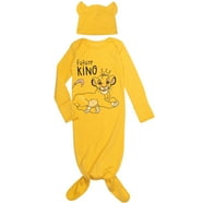 Lion King Simba Boys Single Footie with Hat, Newborn - Walmart.com