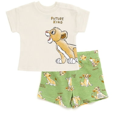 Disney Lion King Simba T-Shirt Shorts and Bucket Sun Hat 3 Piece Outfit Set Newborn to Infant ...