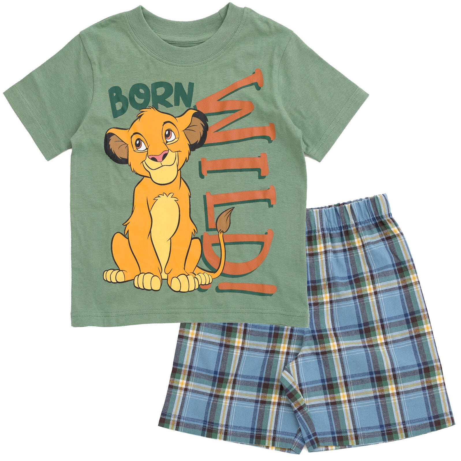 Disney Lion King Simba Boys Graphic T-Shirt, Shorts Outfit Set, Toddler ...
