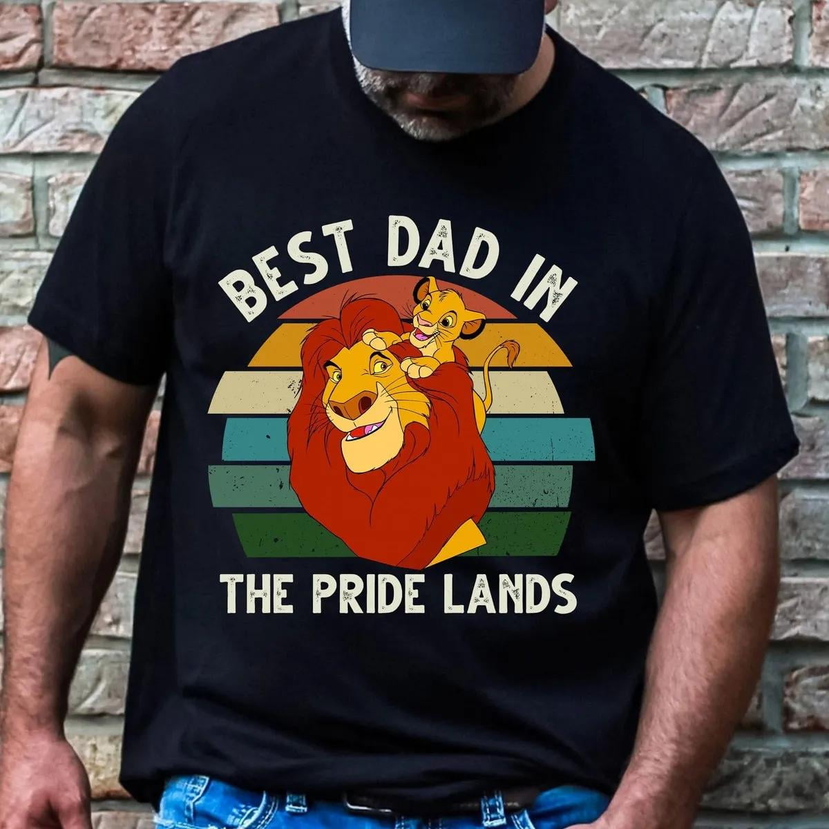 Disney Lion King Simba Mufasa Best Dad Portrait Shirt - Walmart.com