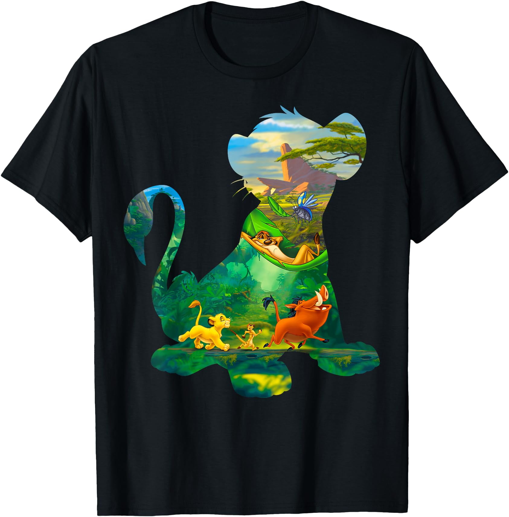 Disney Lion King Simba Silhouette Graphic T-Shirt - Walmart.com