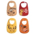 Disney Lion King Simba Timon Pumbaa Baby Boys 4 Pack Bibs One Size ...