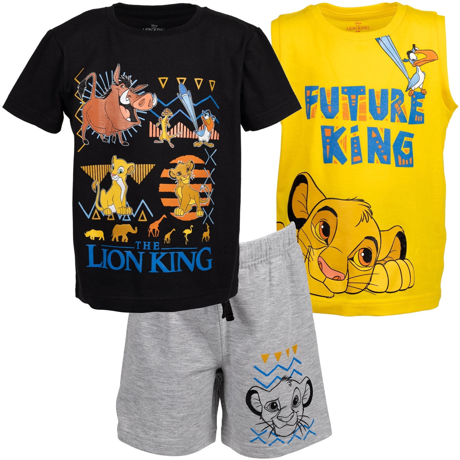 Disney Lion King Simba Timon Pumbaa Little Boys T-Shirt Tank Top and ...