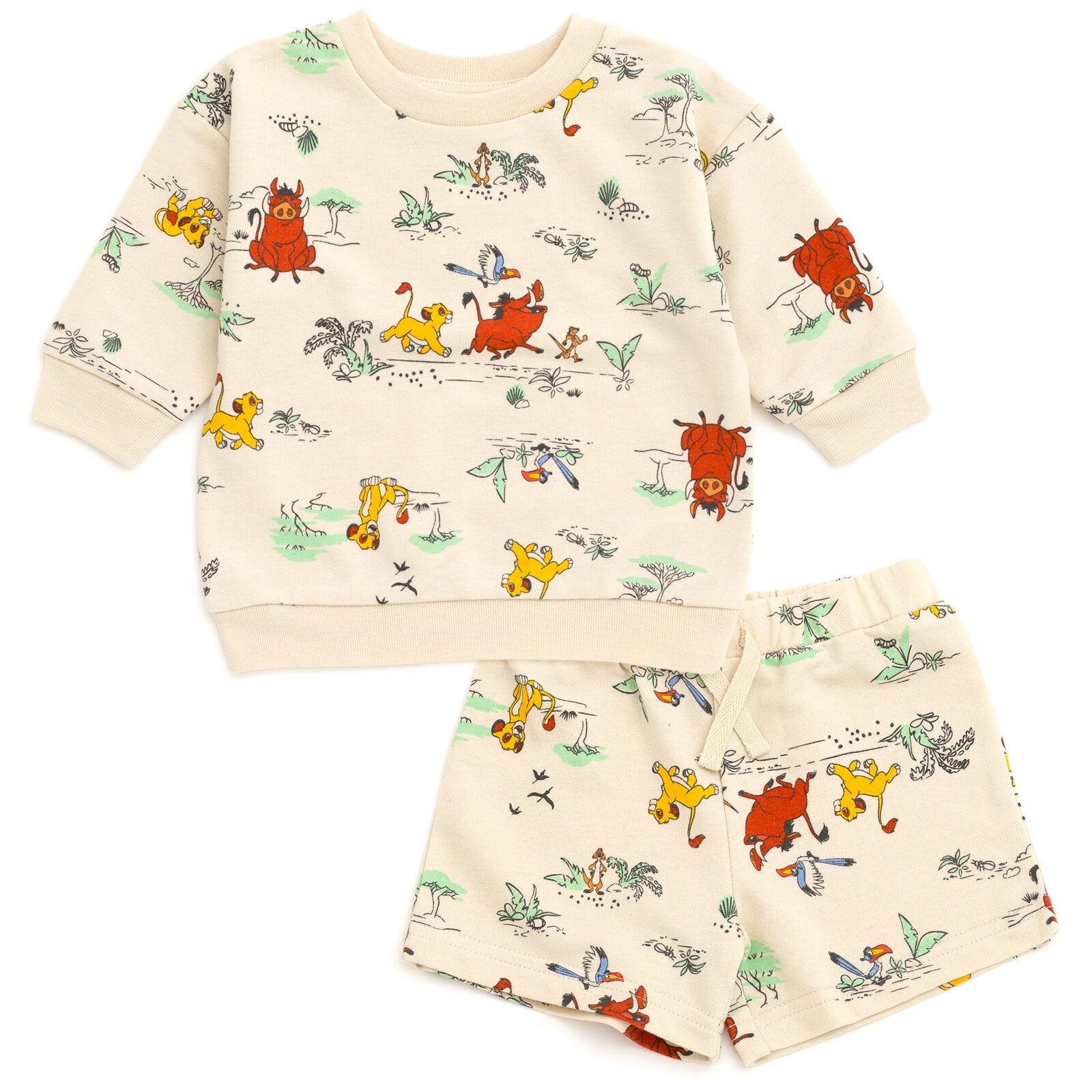 Disney Lion King Simba Timon Pumbaa Newborn Baby Boys French Terry ...