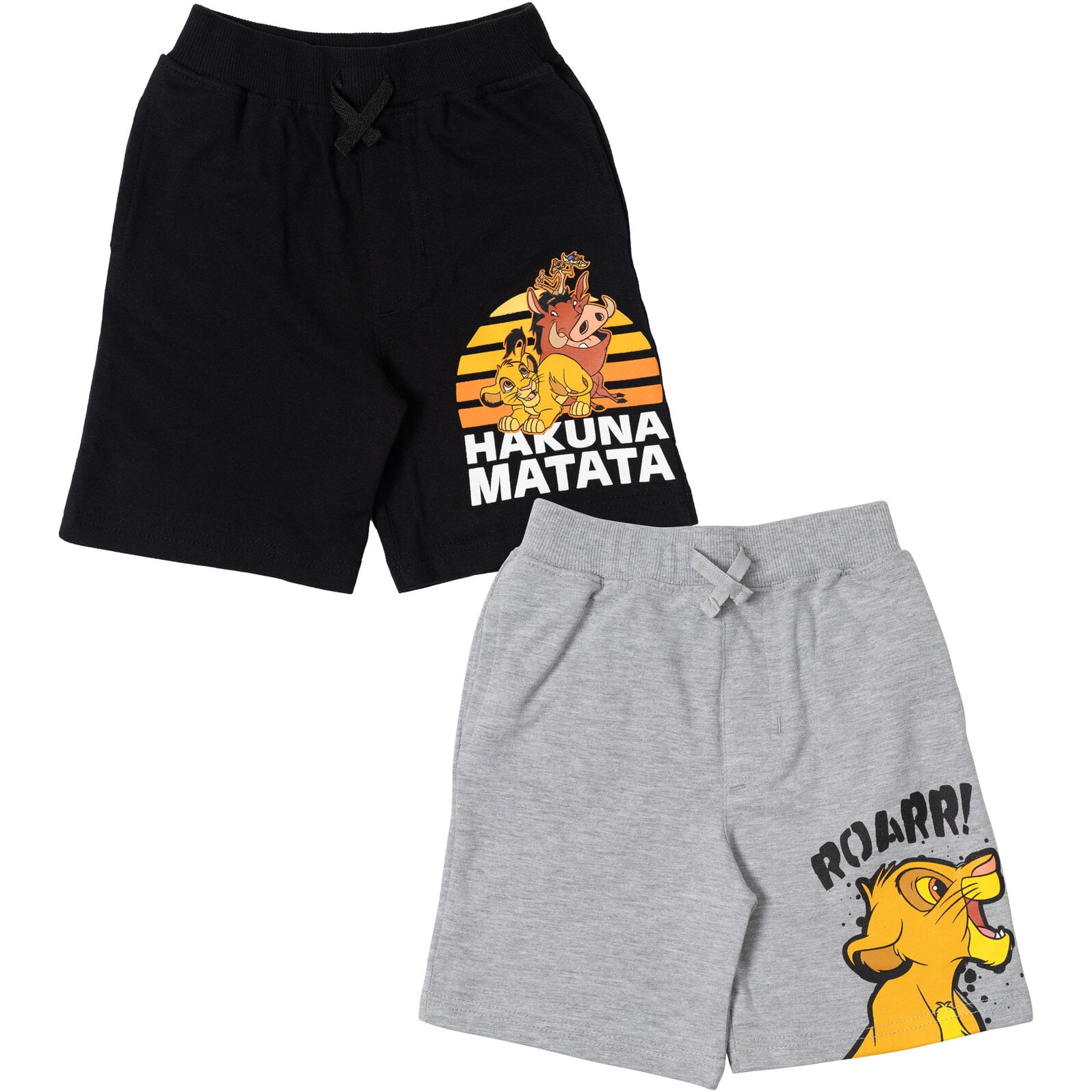 Disney Lion King Simba Timon Pumbaa Toddler Boys French Terry 2 Pack ...