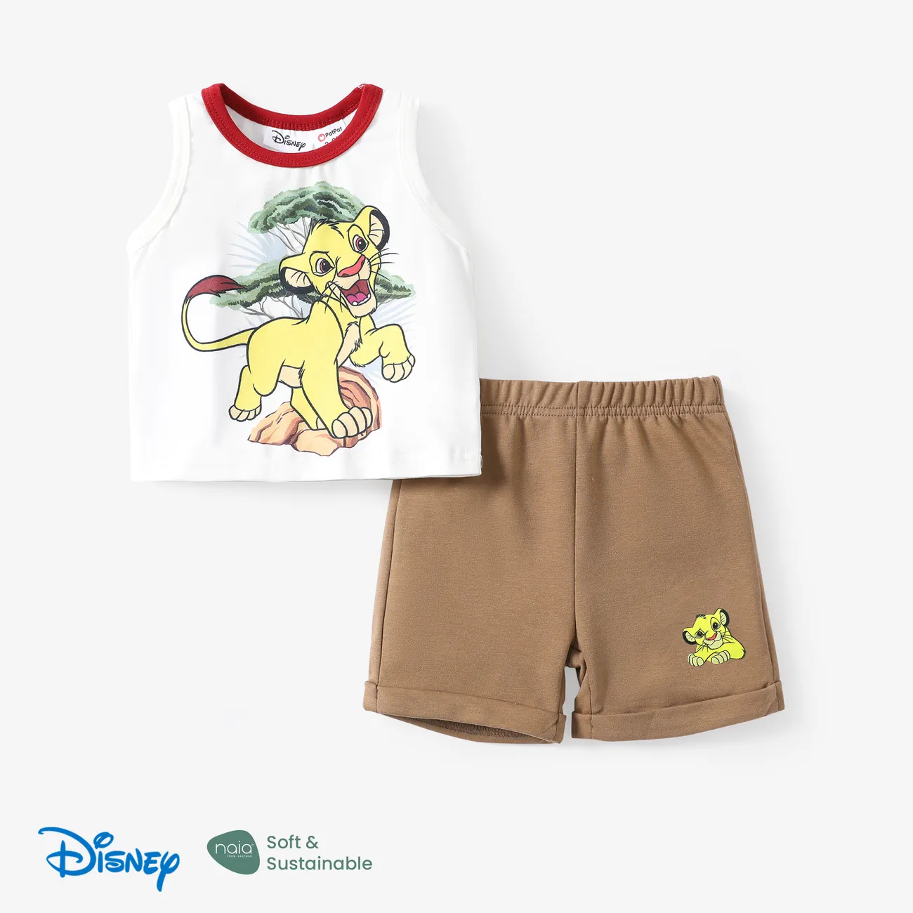 Disney Lion King Simba Toddler Boys Graphic Tee with Shorts 2 Pieces Boys Outfits Sporty Set ...