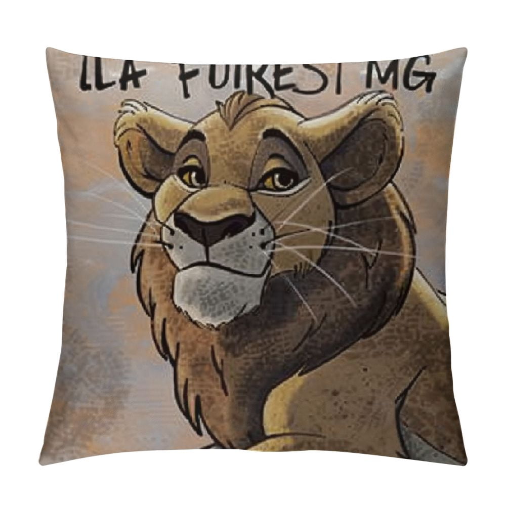 Disney Lion King Taupe and Gold Simba Future King Embroidered ...