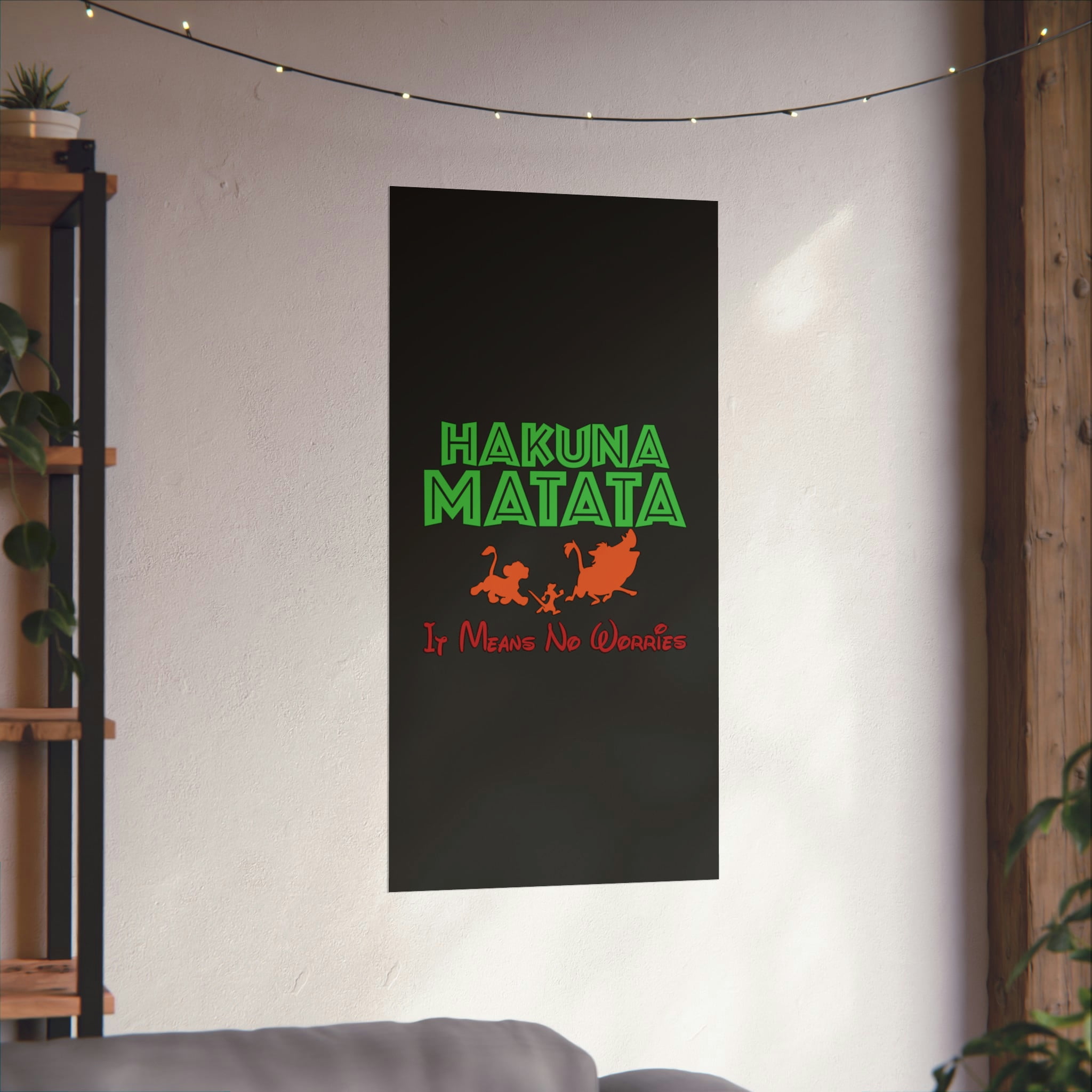Disney Liong King Hakuna Matata Matte Vertical Posters - Walmart.com